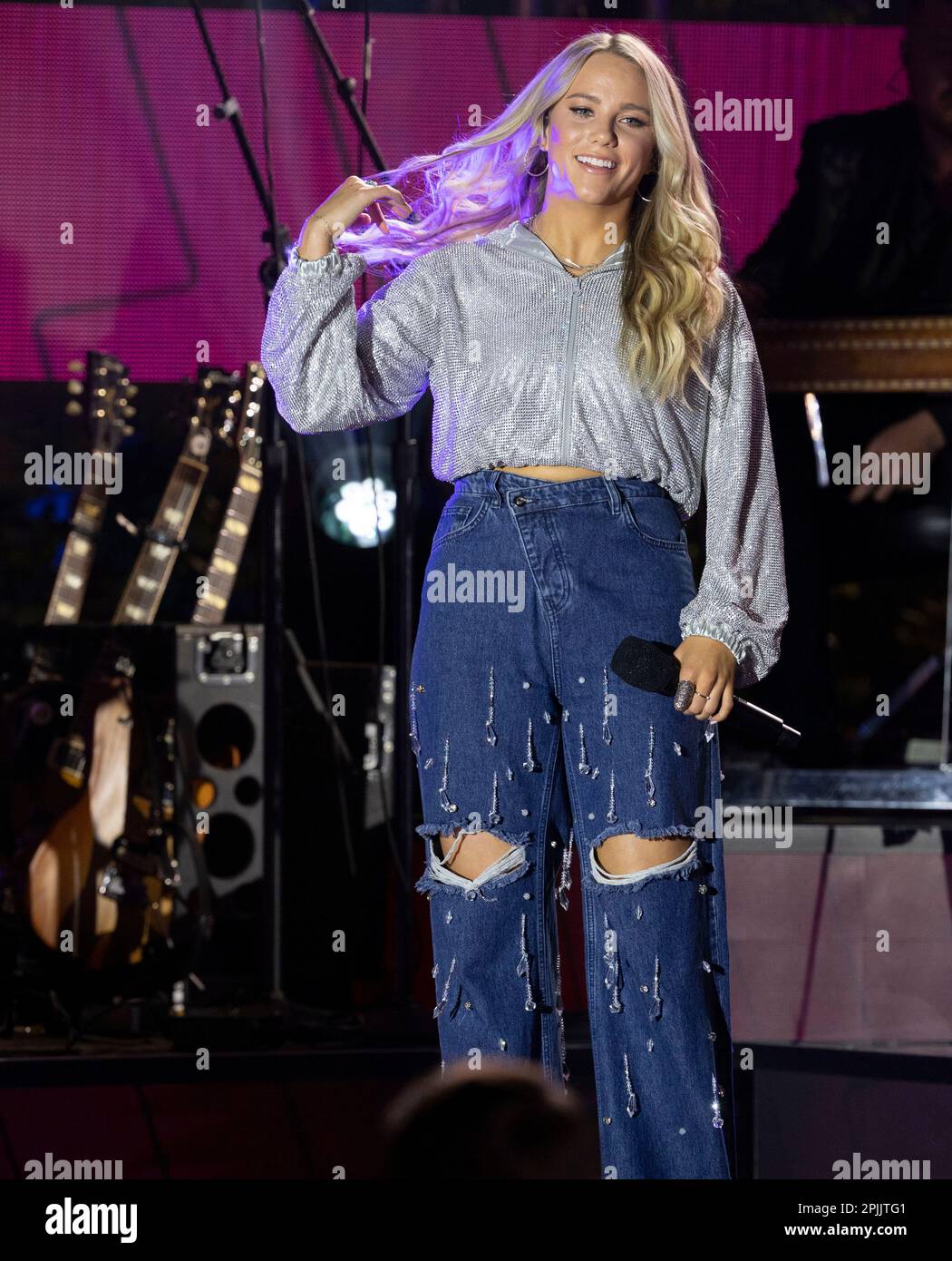 Austin Texas USA, April 1 2023, Country singer and Arizona native AVERY ...