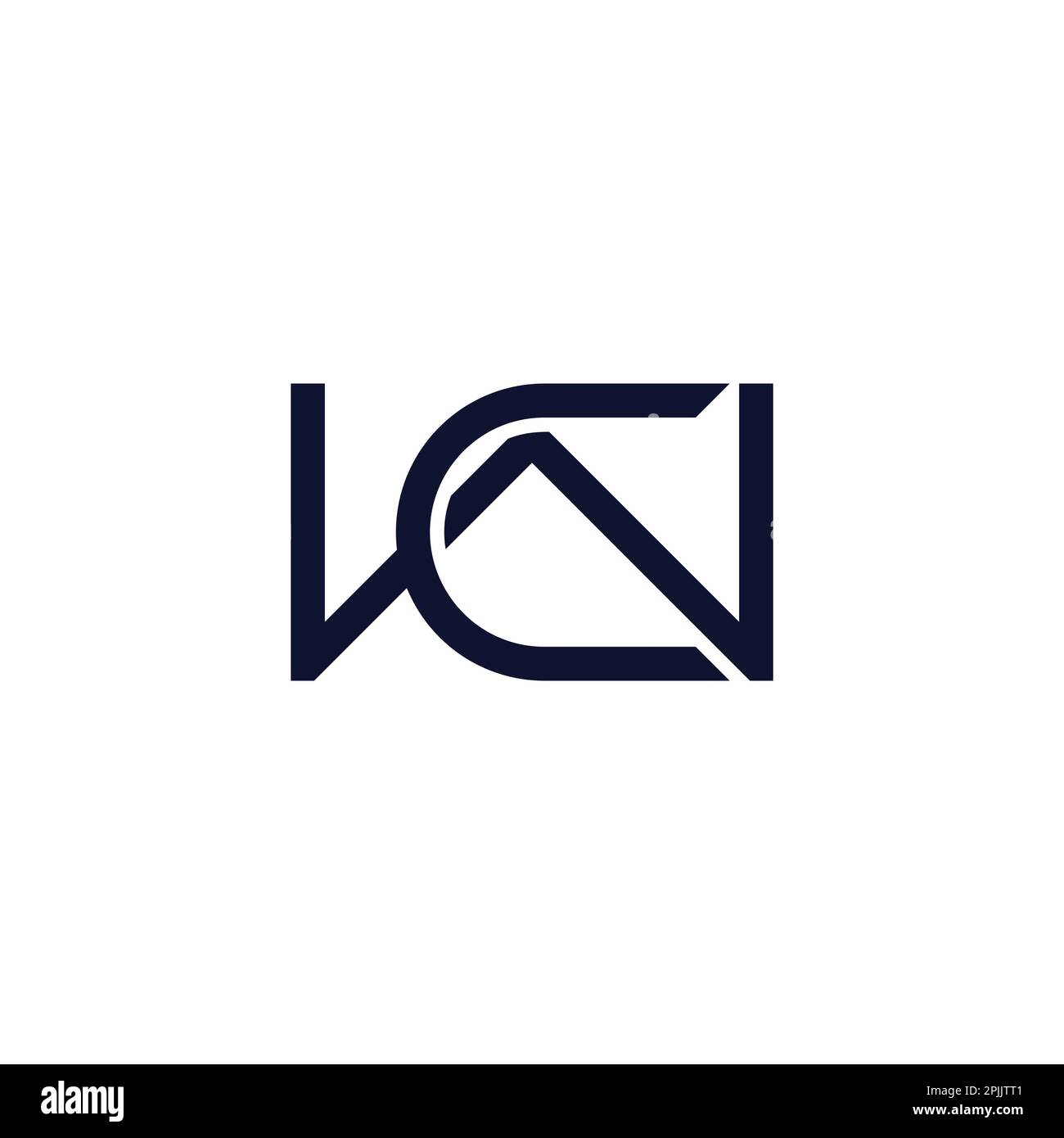 letter wc linked overlap logo vector Stock Vector Image & Art - Alamy