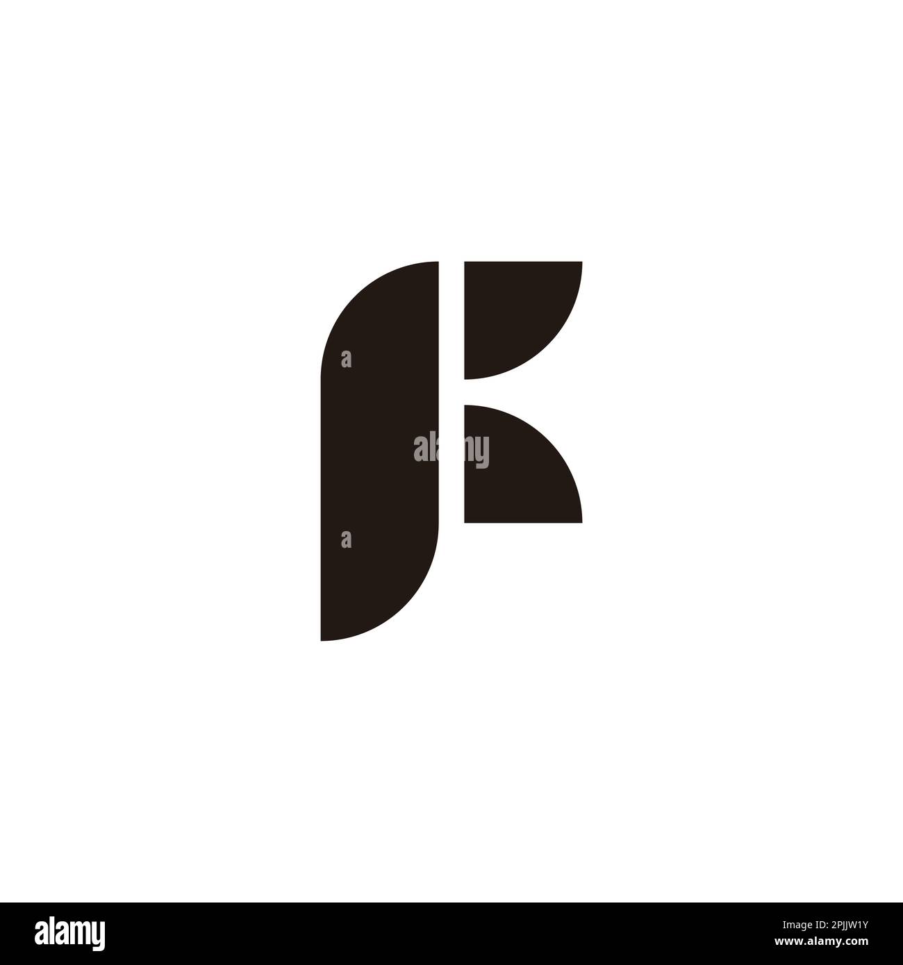letter fk abstract simple geometric logo vector Stock Vector Image ...