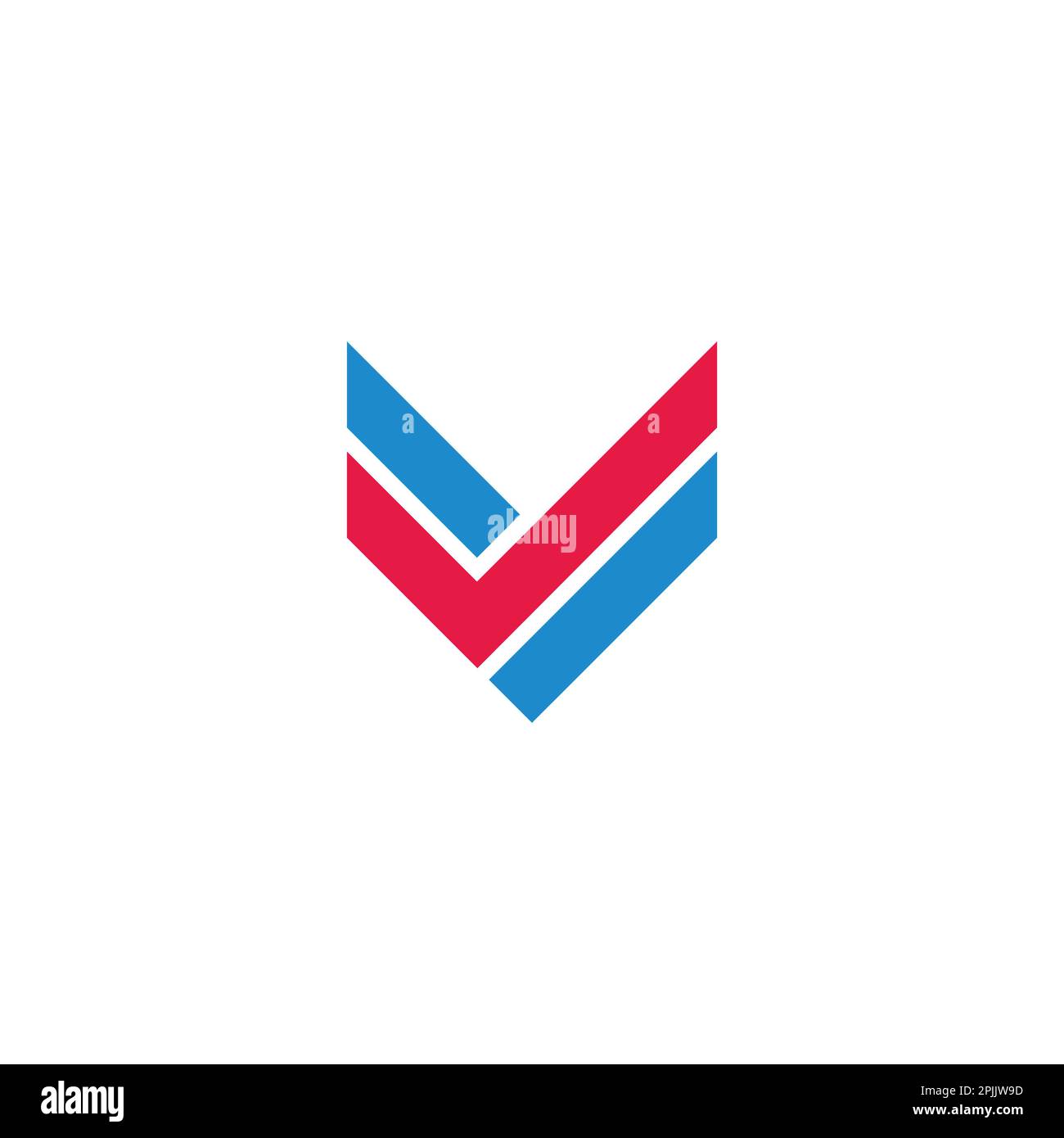 letter v check mark line logo vector Stock Vector Image & Art - Alamy