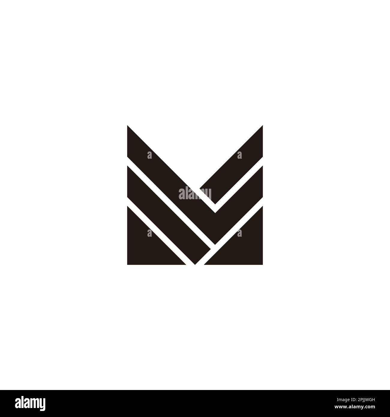 letter ml stripes geometric line logo vector Stock Vector Image & Art ...
