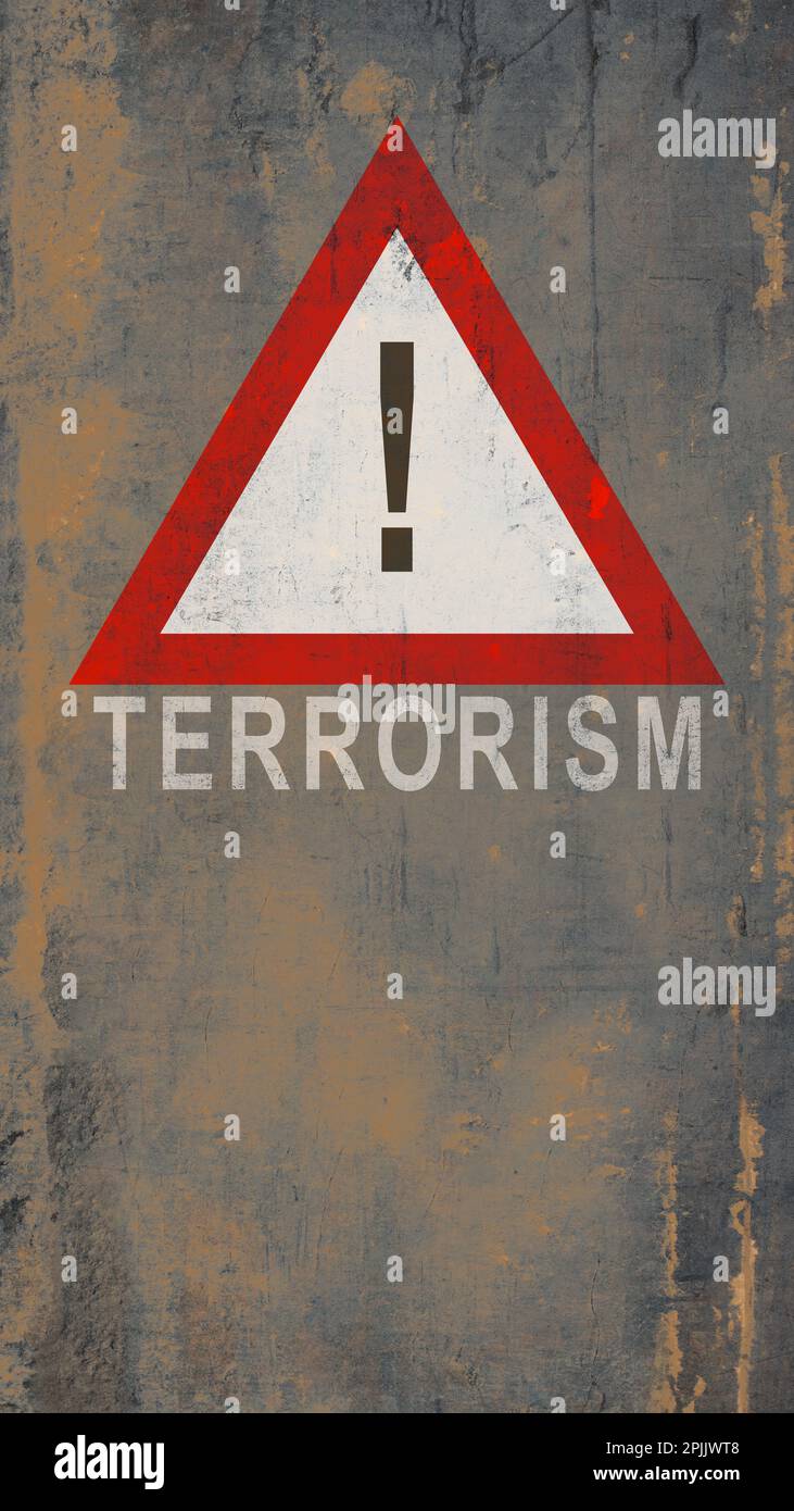 Stop terrorism sign hi-res stock photography and images - Alamy
