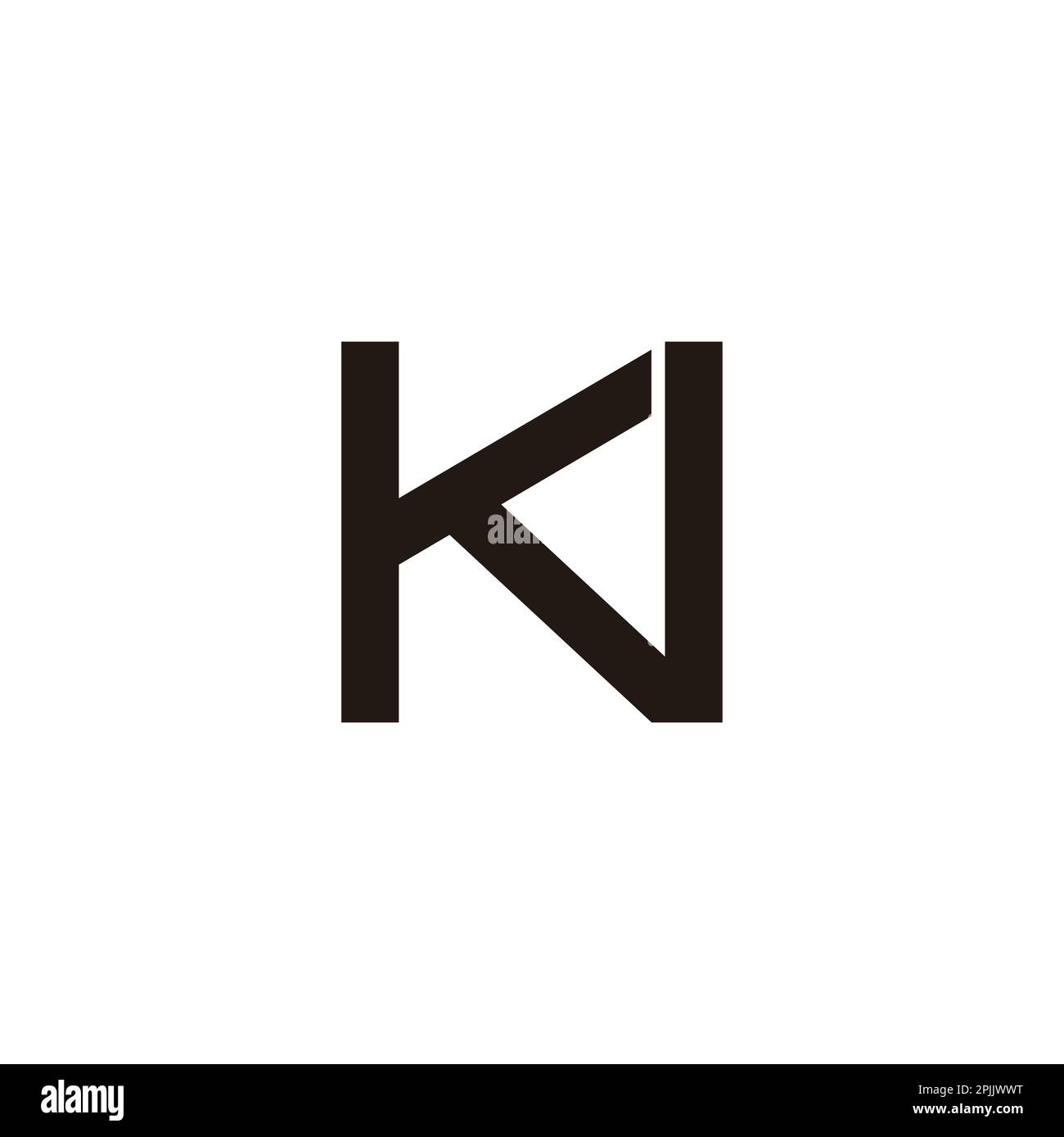 letter kn simple linked geometric line logo vector Stock Vector Image ... letter kn simple linked geometric line logo vector Stock Vector Image ...
