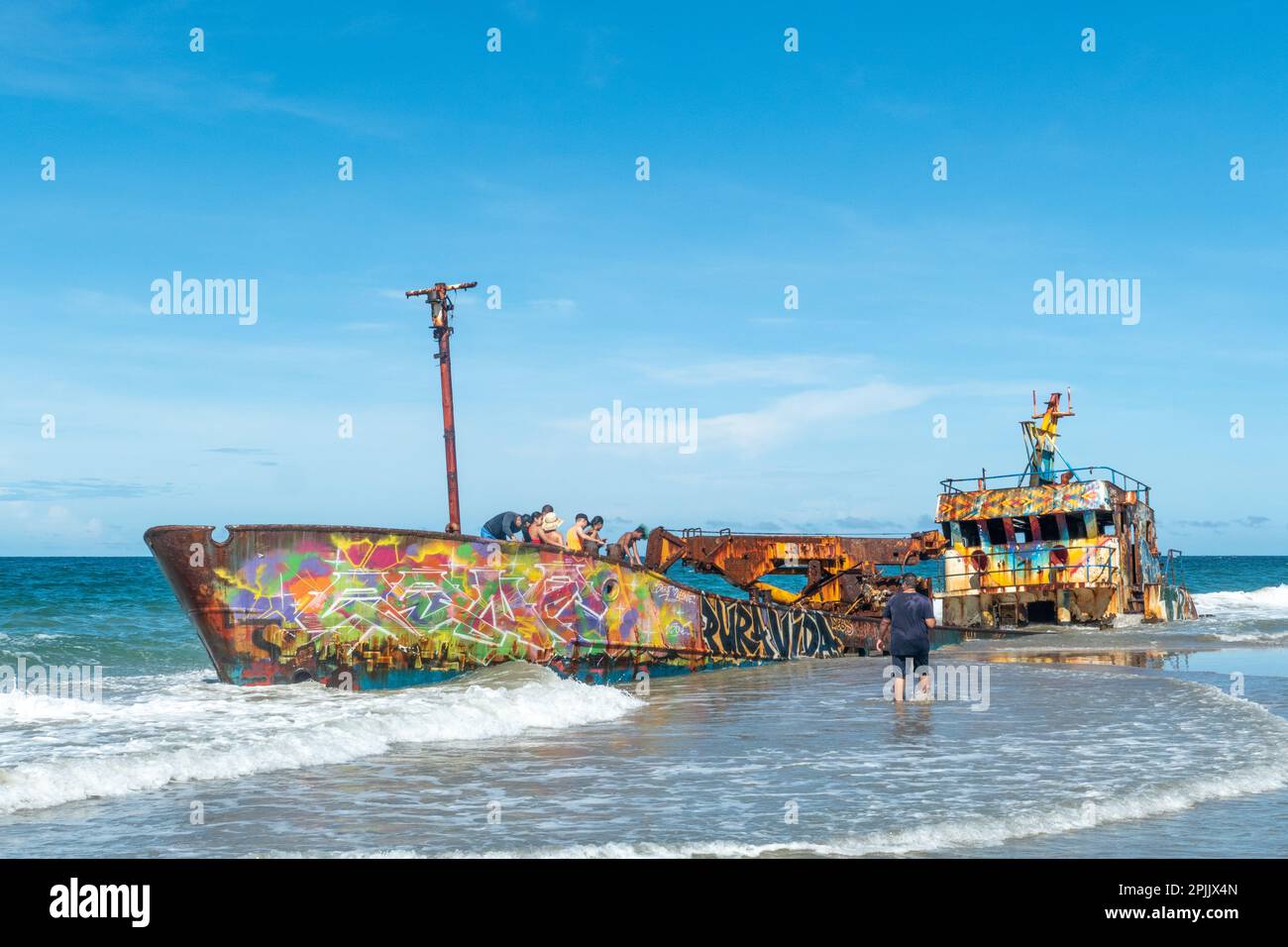 Manzanillo, Costa Rica - November 26, 2022: In Manzanillo, wander down ...