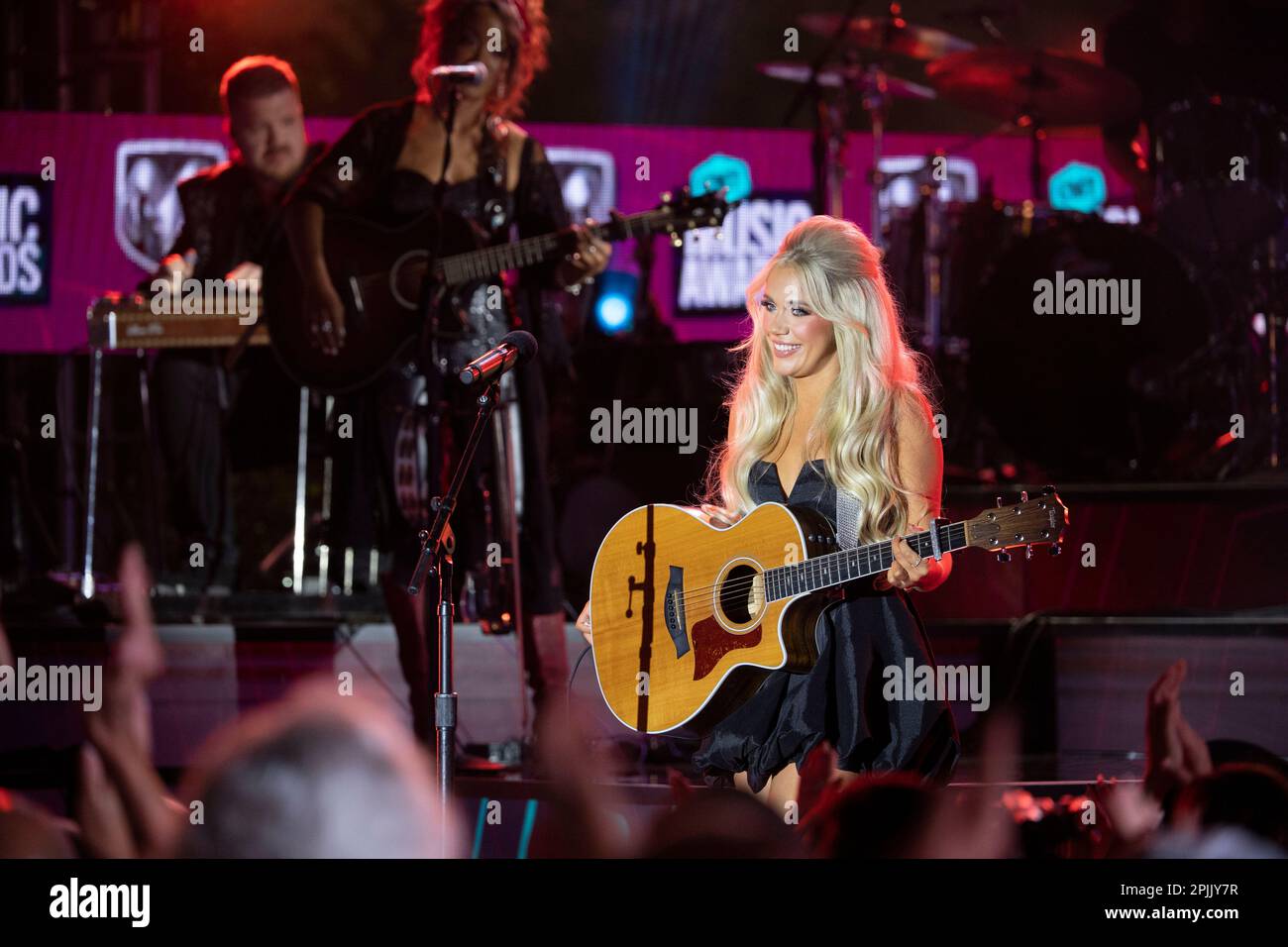 Austin Texas, USA, April 1 2023: Country singer MEGAN MORONEY performs ...