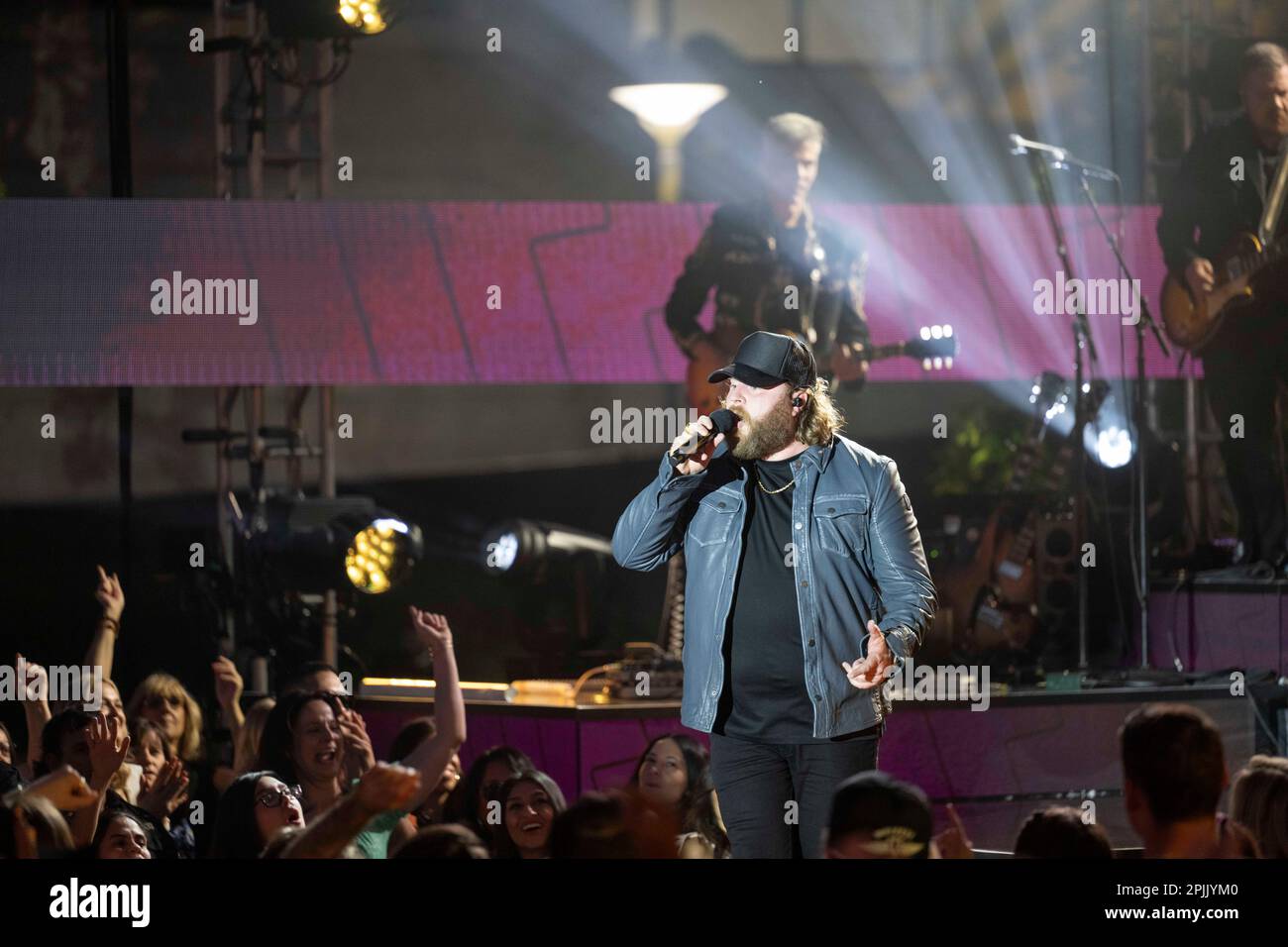 Austin Texas USA, April 1, 2023: Country singer NATE SMITH performs ...