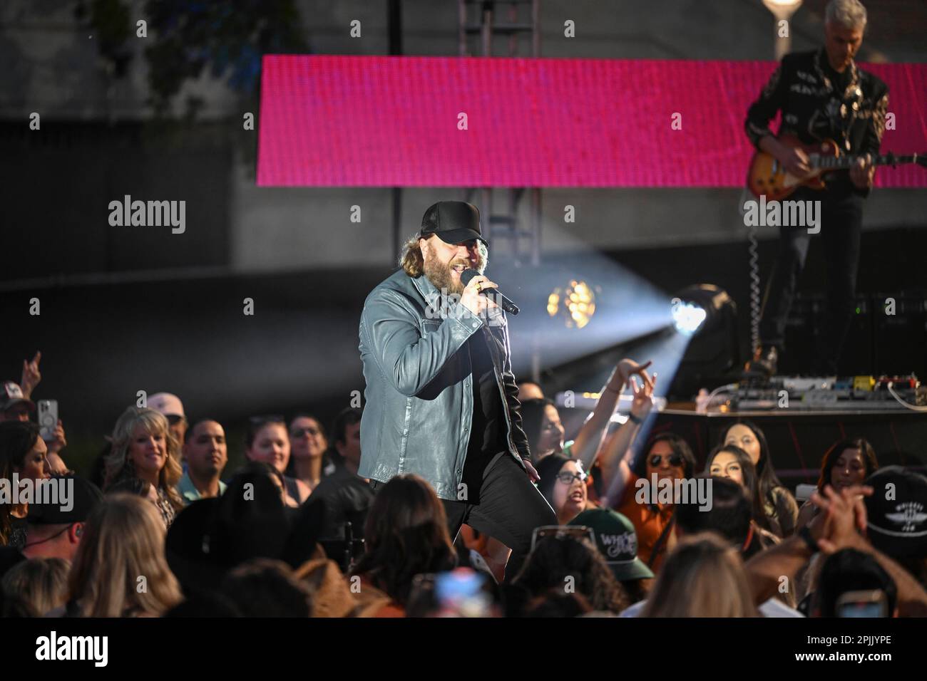 Austin Texas USA, April 1, 2023: Country singer NATE SMITH performs ...