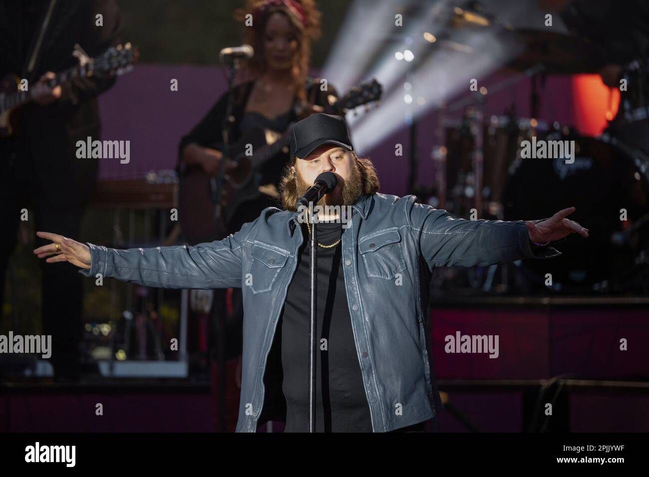 Austin Texas USA, April 1, 2023: Country singer NATE SMITH performs ...