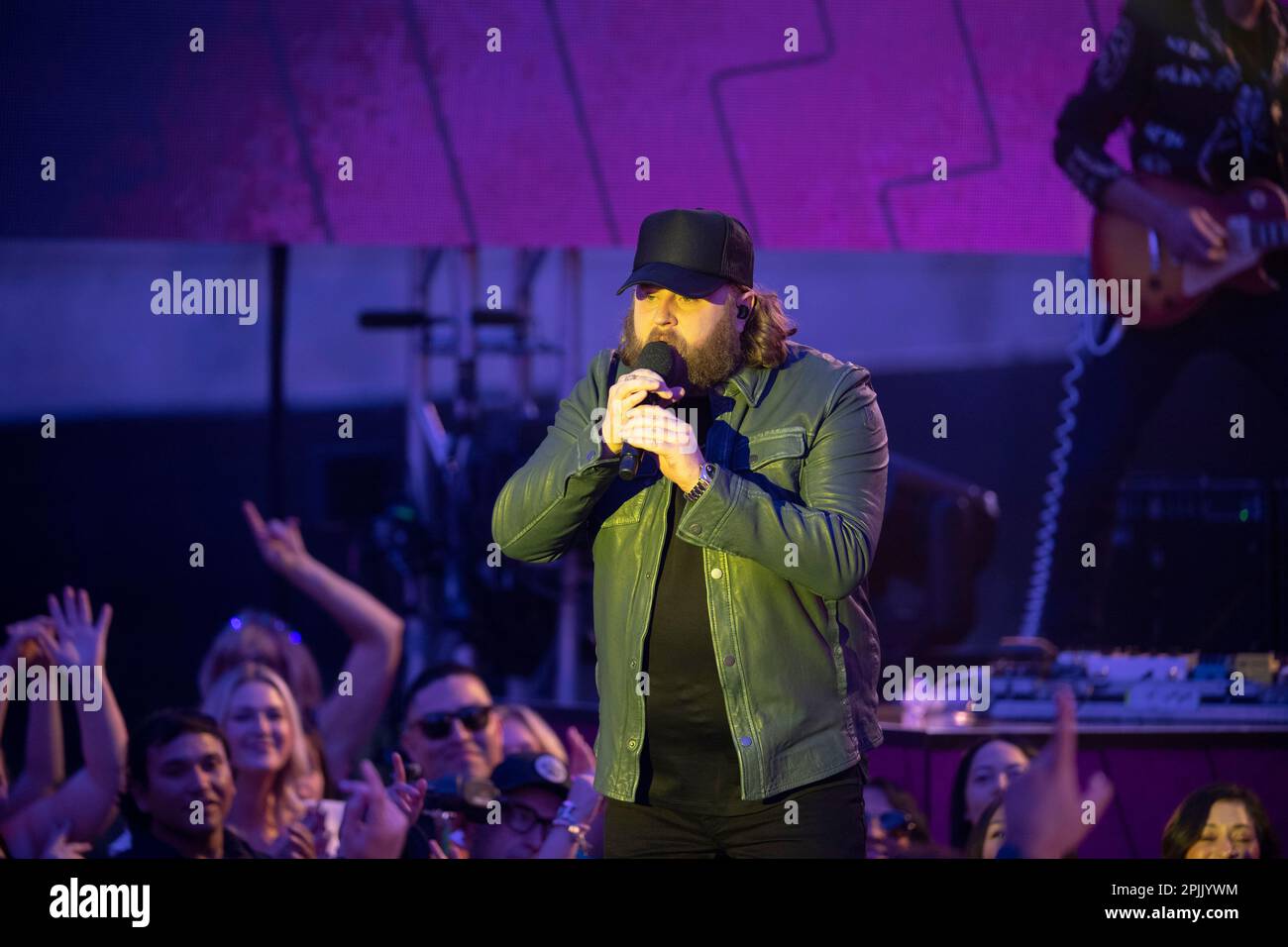 Austin Texas USA, April 1, 2023: Country singer NATE SMITH performs ...