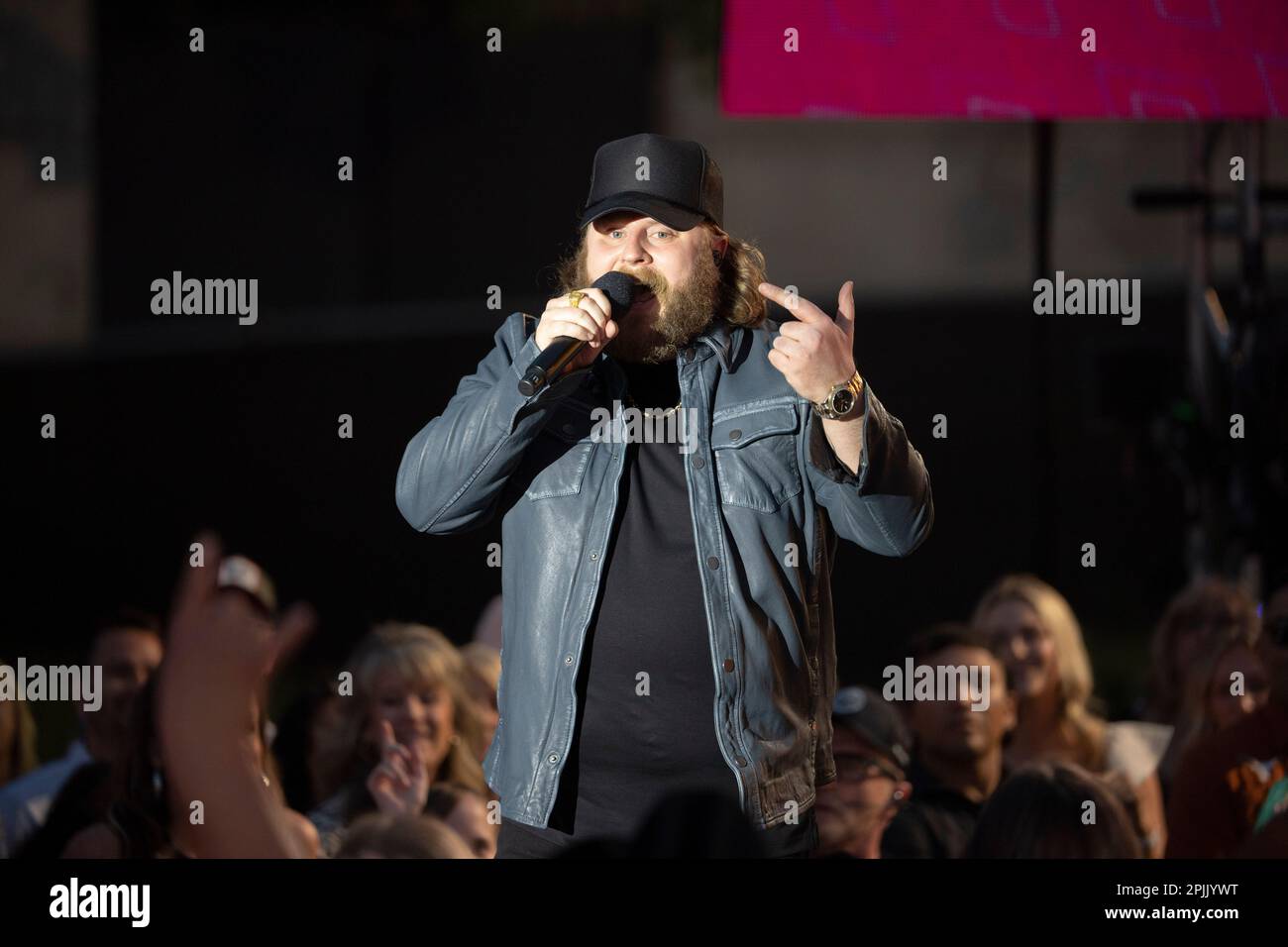 Austin Texas USA, April 1, 2023: Country singer NATE SMITH performs ...