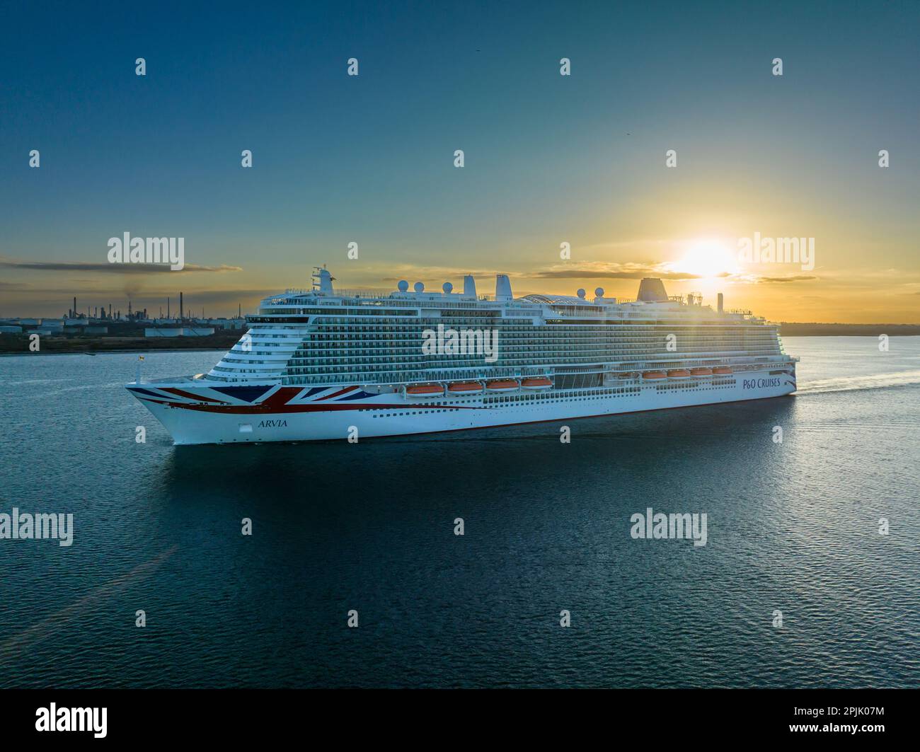 Arvia is an Excellence-class cruise ship in service for P&O Cruises, a ...