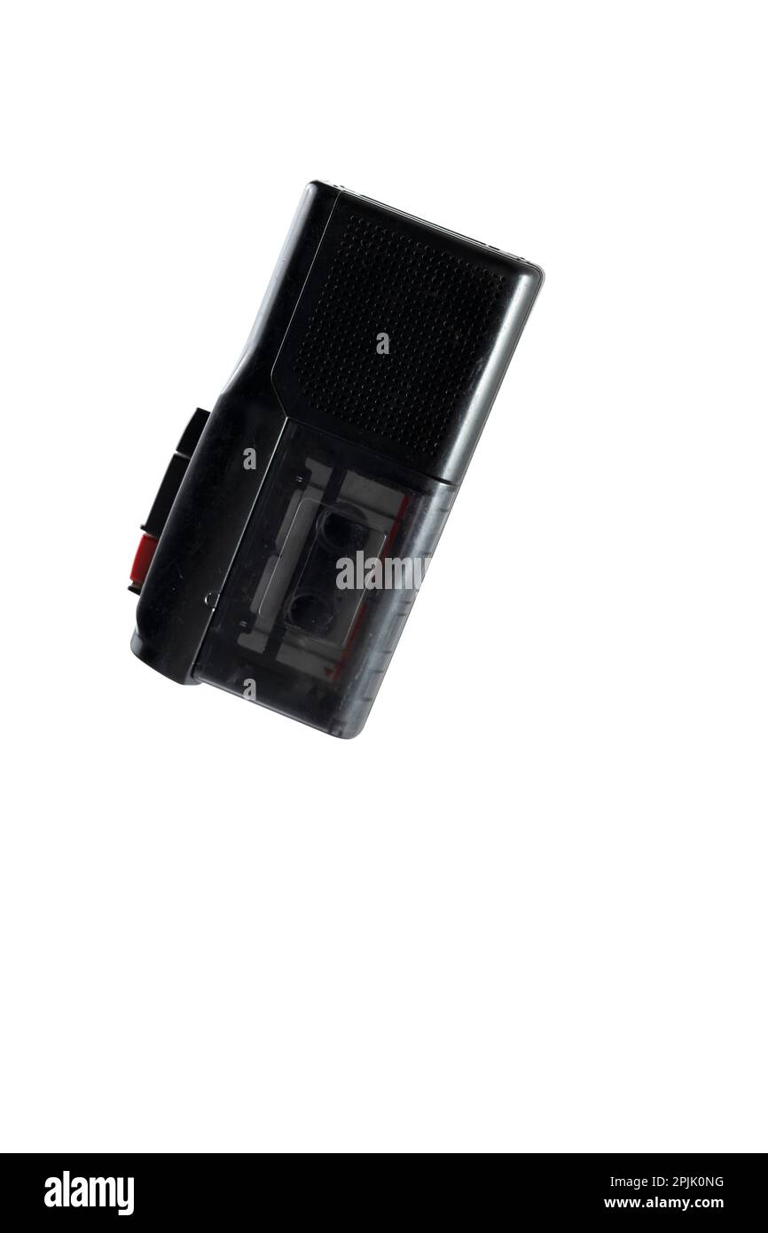 Recording device isolated over white background Stock Photo - Alamy