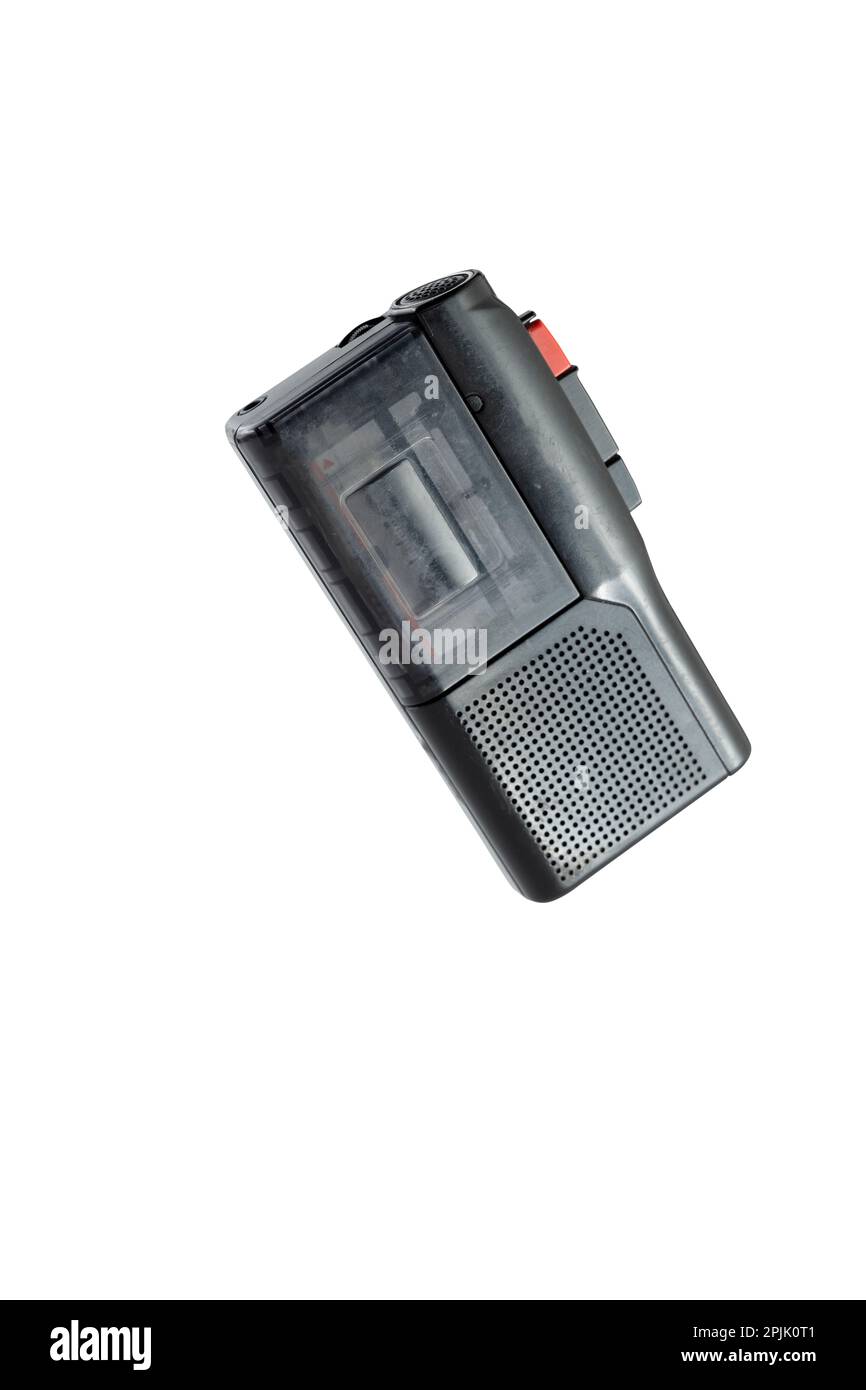 Recording device isolated over white background Stock Photo - Alamy