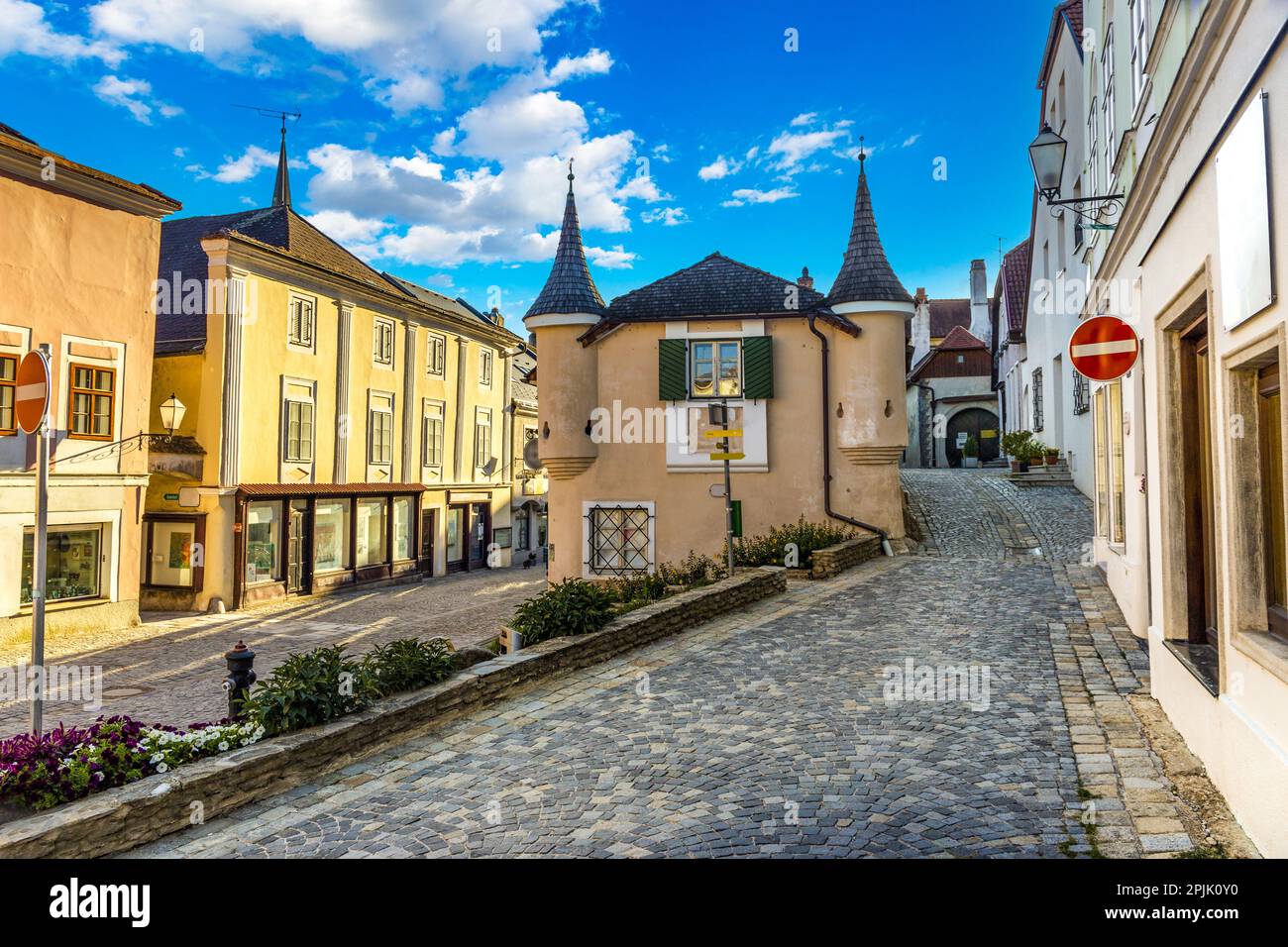 Streets in Melk town in Wachau valley. Lower Austria Stock Photo - Alamy