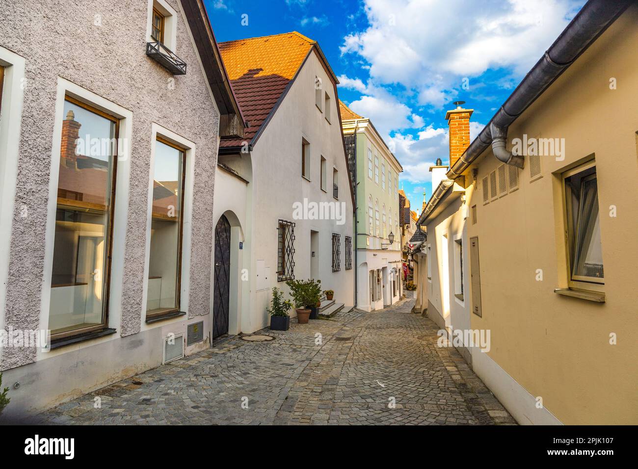 Melk town square melk abbey hi-res stock photography and images - Alamy