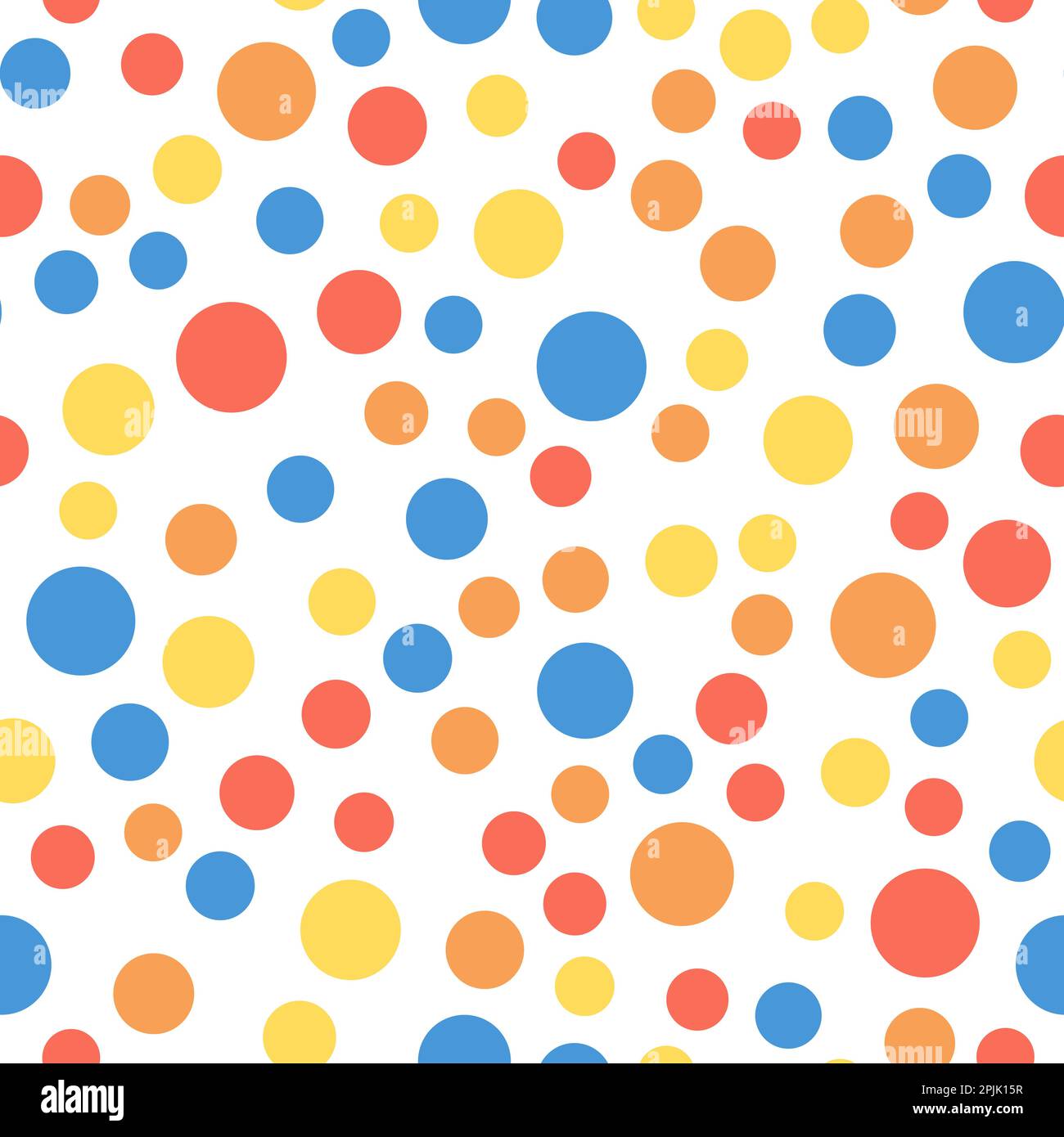 Seamless pattern with circles on white background. Vector illustration ...
