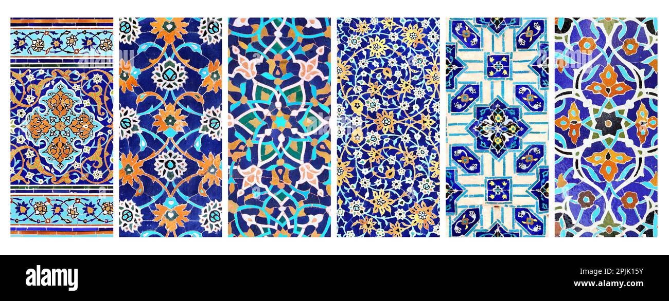 Set of vertical or horizontal banners with detail of ancient mosaic ...