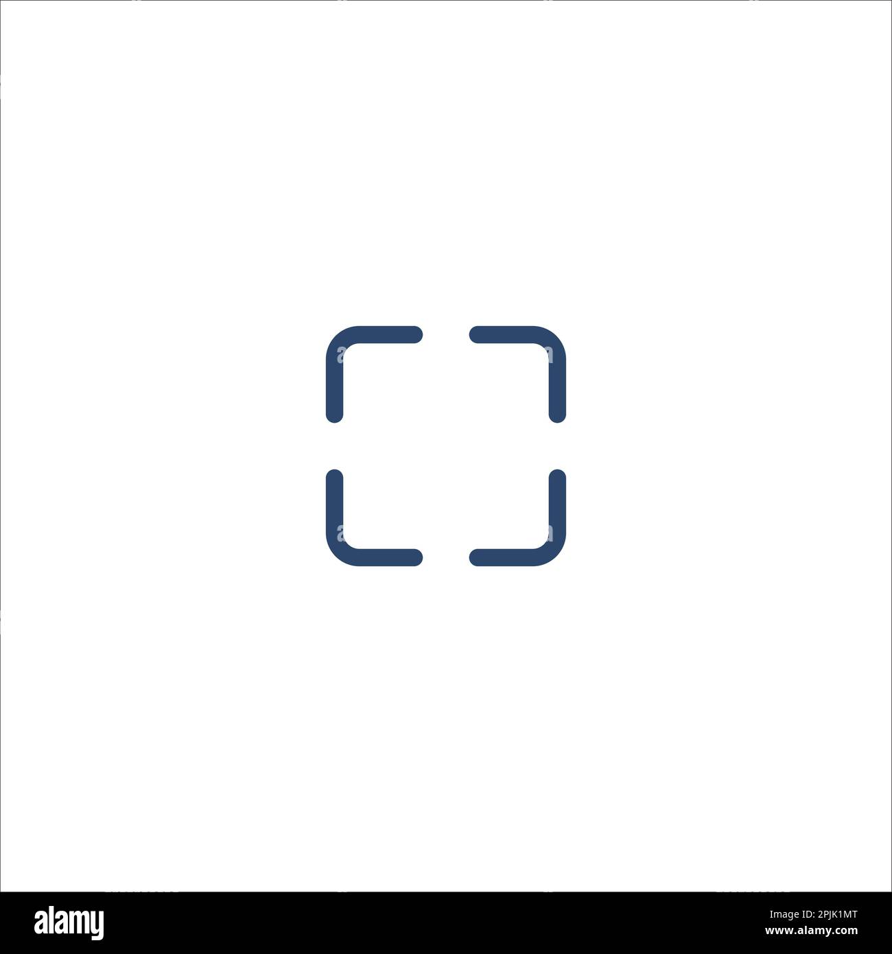 vector frame Icon, camers focus. digicam interface framework symbol ...