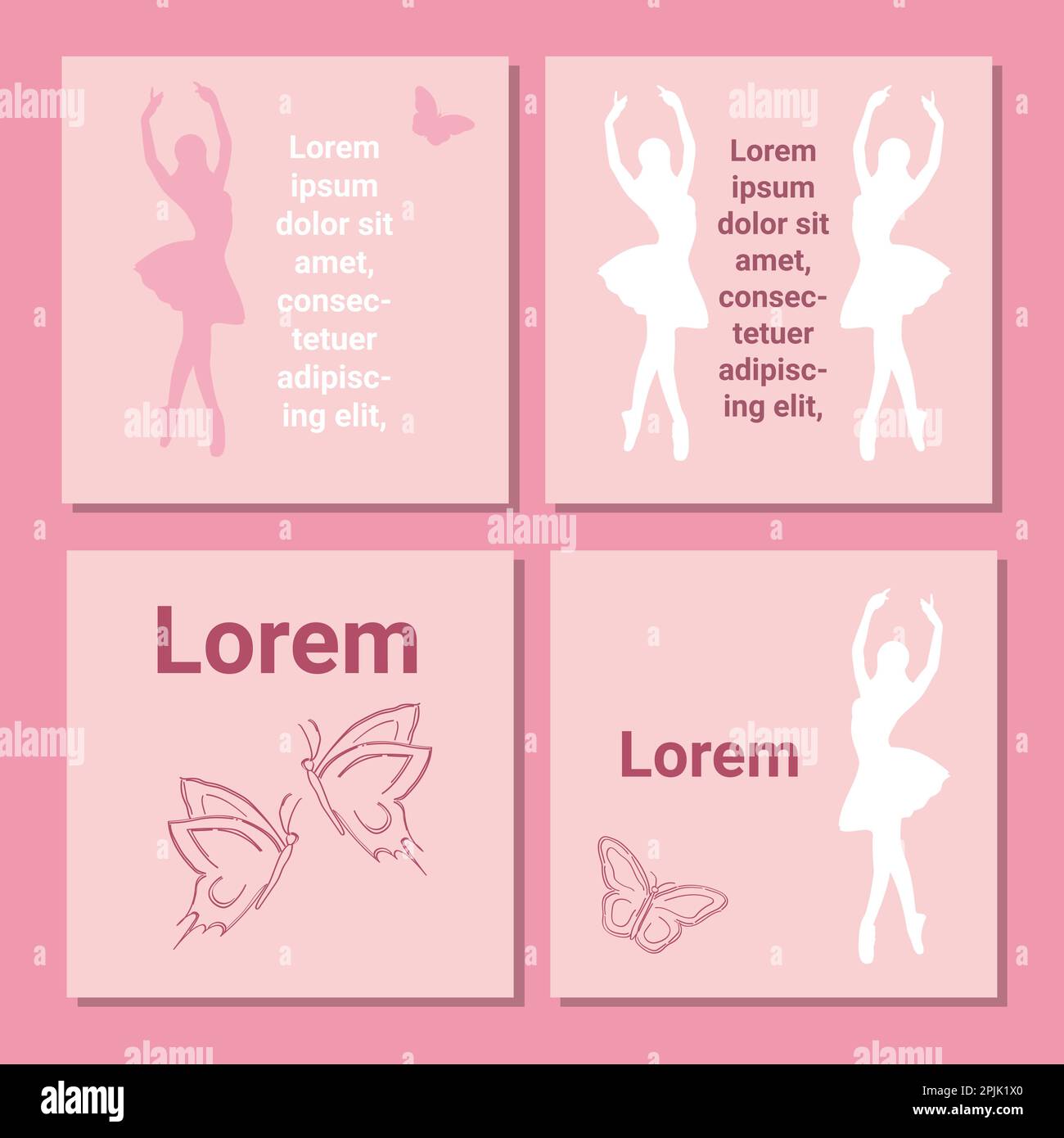 Child Ballerina Silhouette Pink