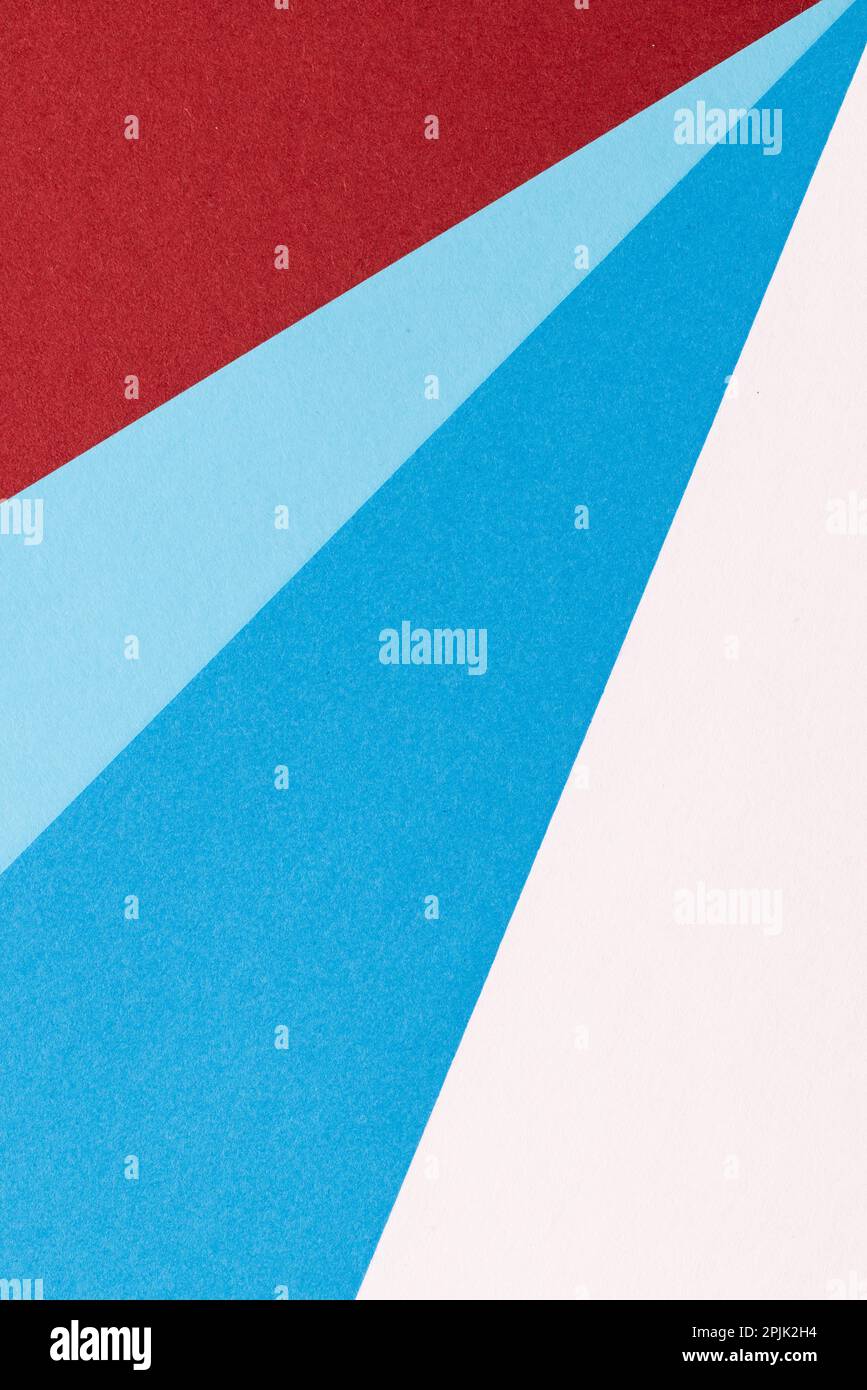 Close up of red, blue and white paper with copy space Stock Photo - Alamy