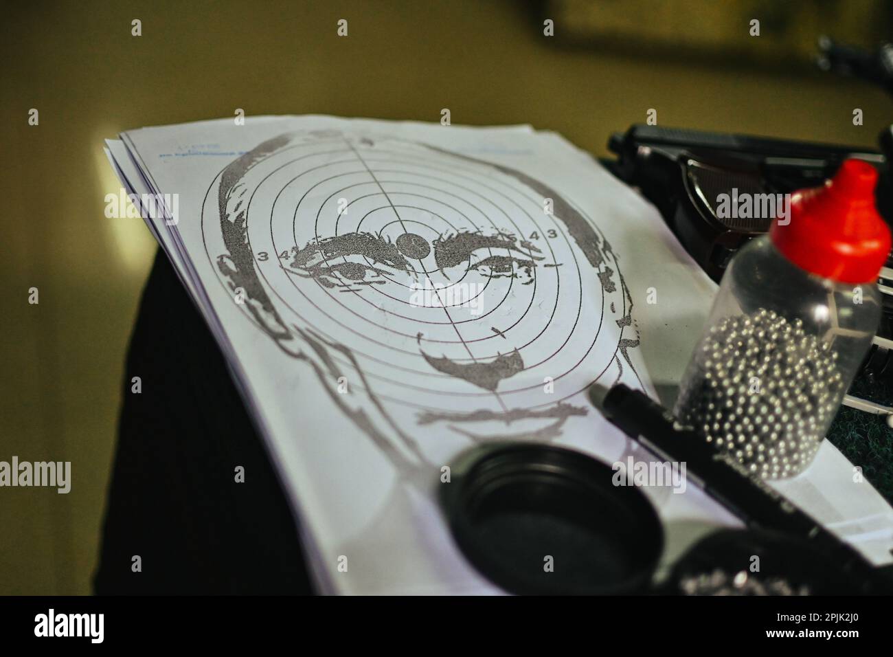 April 2, 2023, Lviv, Lviv region, Ukraine: A target with Russian ...