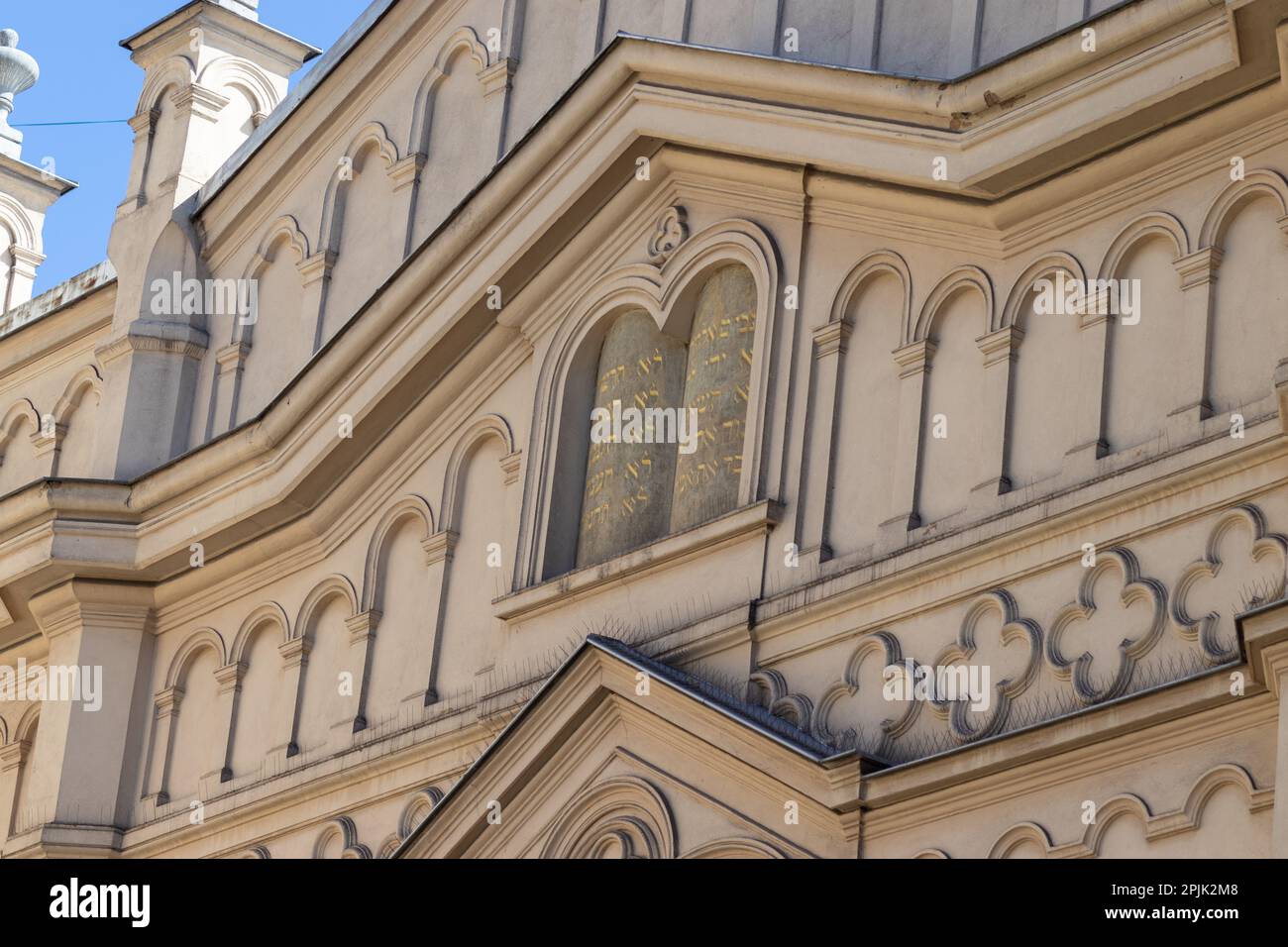 29-02-2022. krakow-poland. The ancient Tempel Synagogue on miodowa ...