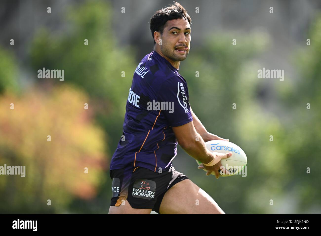 Reimis Smith of the Storm during at training session at the old ...