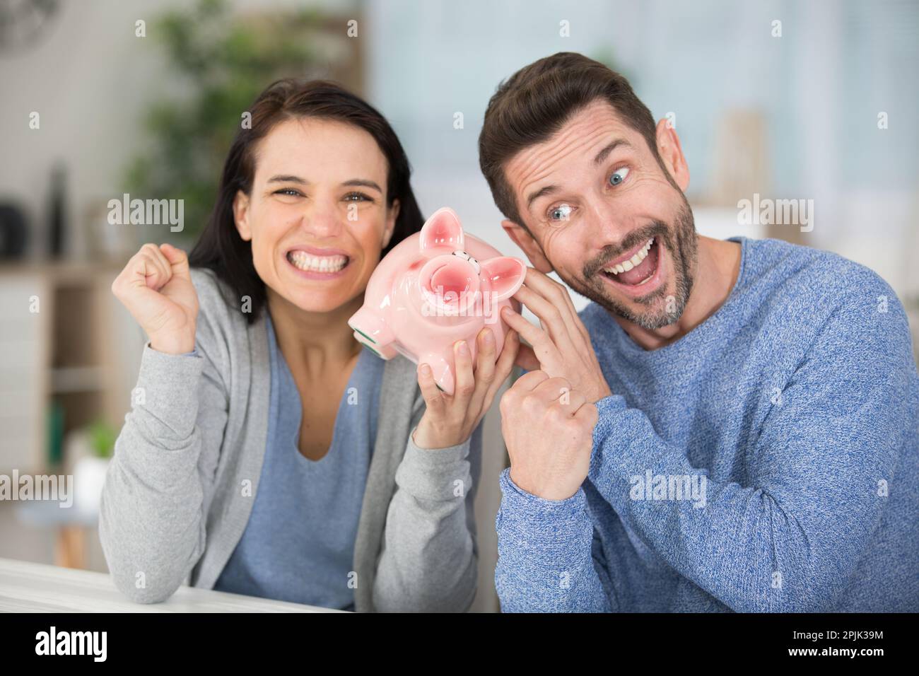 Triumphant couple hi-res stock photography and images - Alamy
