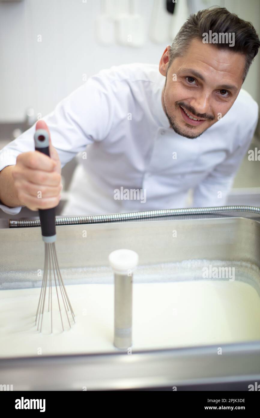 Employee prepares ice cream hi-res stock photography and images - Alamy