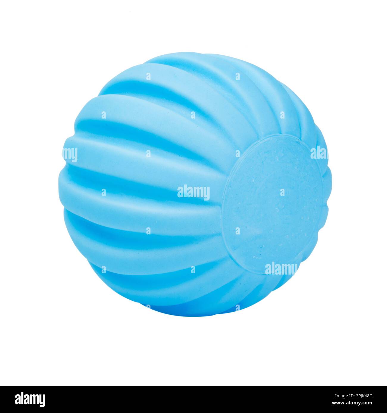 Blue Ball rubber isolated on a White background with clipping path ...