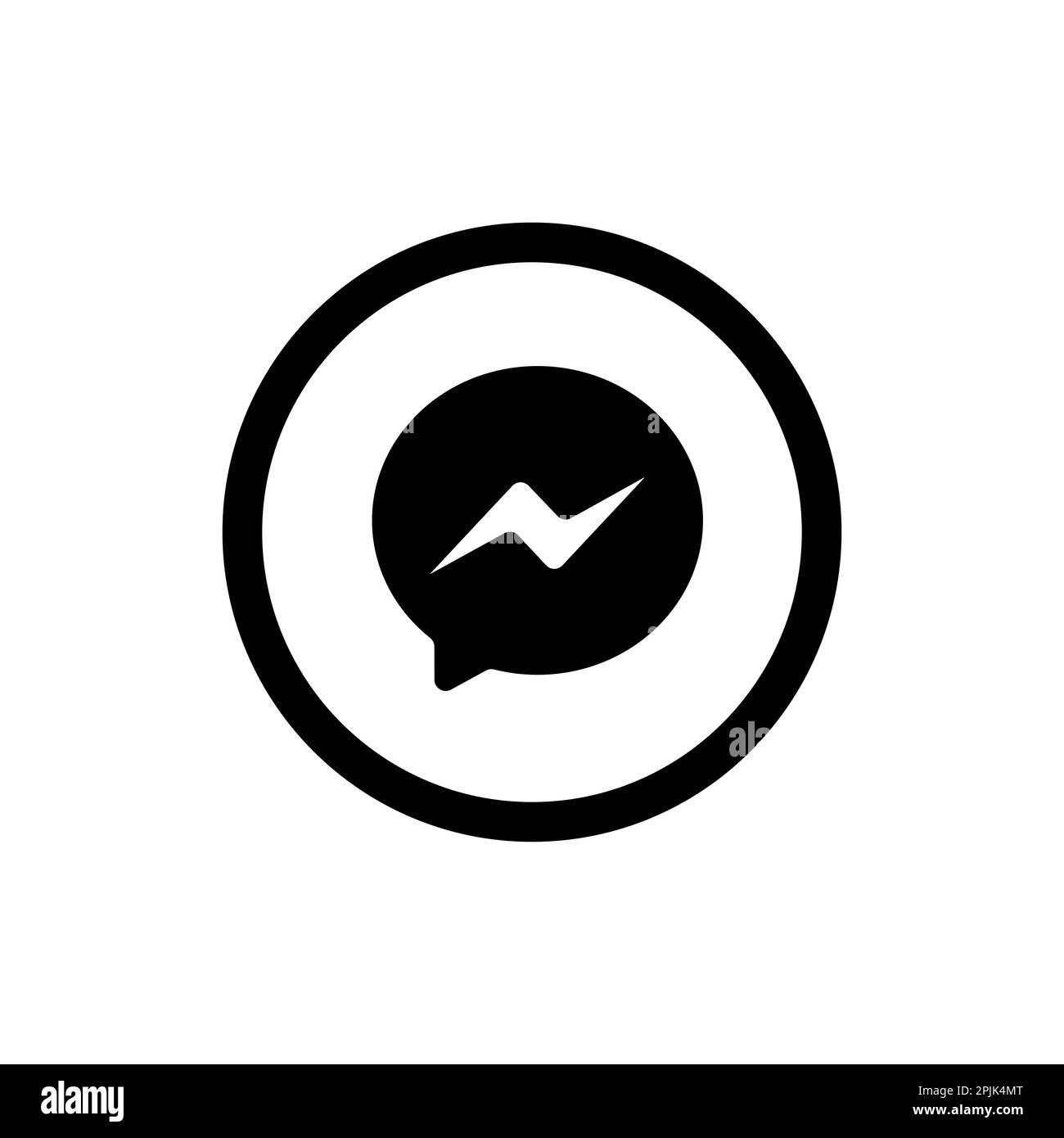 single messenger icon. social media icon design. social media icon ...