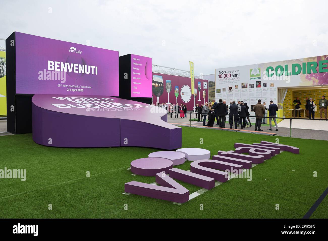 Verona, Italy. 03rd Apr, 2023. Vinitaly 2023 The 55th edition of Vinitaly has officially opened ...