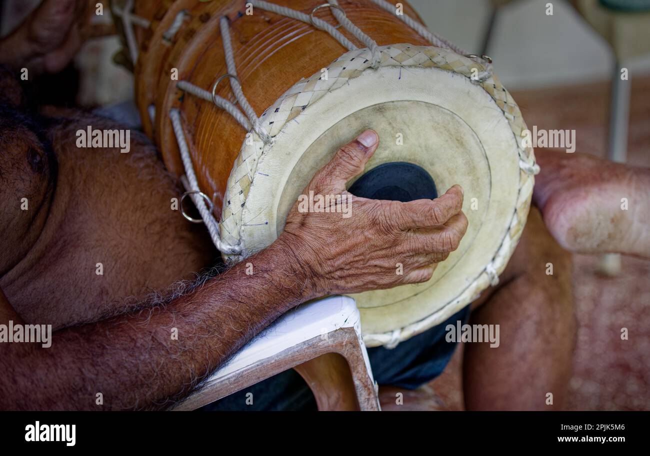 Hand drum player hi-res stock photography and images - Alamy