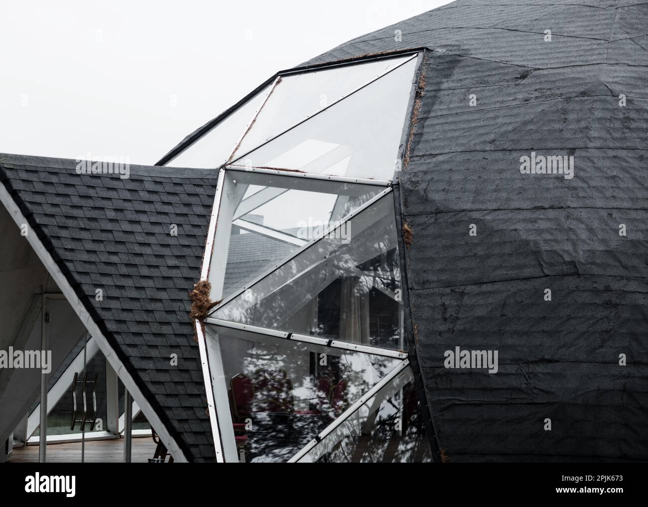 Modern home of the future. Futuristic architecture. A spherical ...