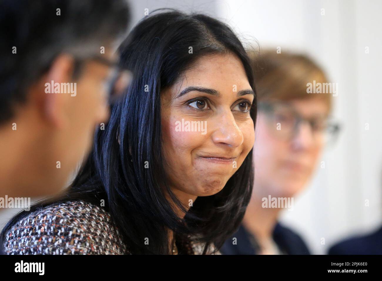 Home Secretary Suella Braverman during a meeting of the Grooming Gang ...