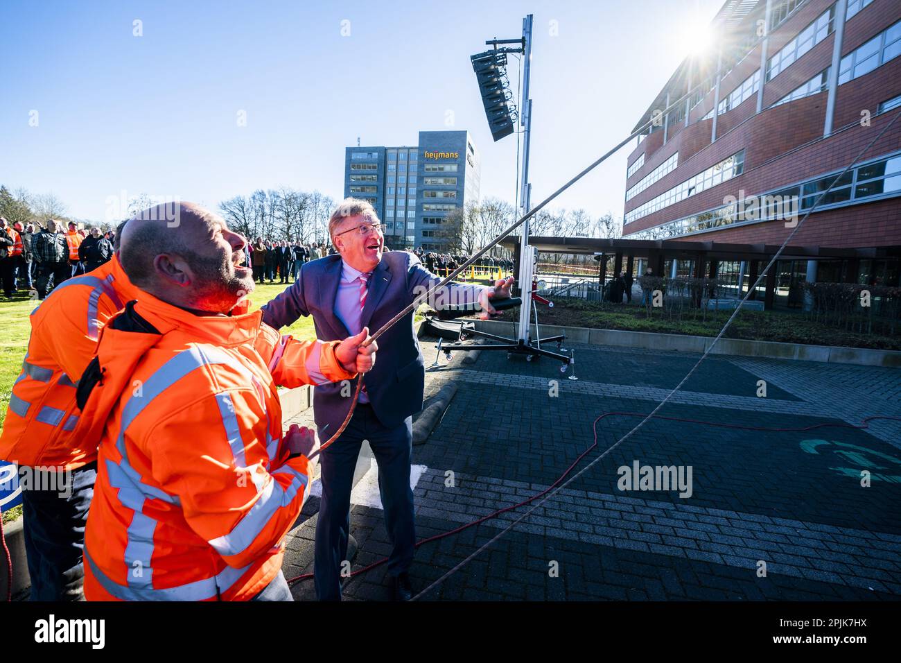 ROSMALEN - Chairman of the board Ton Hillen (ceo) of Heijmans unveils a ...