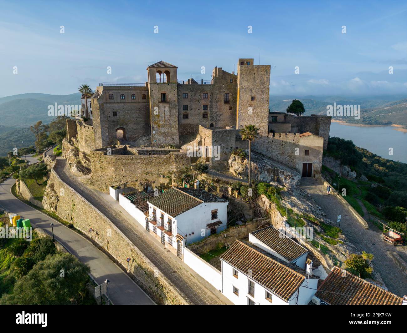 Castle of Castellar de la Frontera in the province of Cadiz, Spain ...