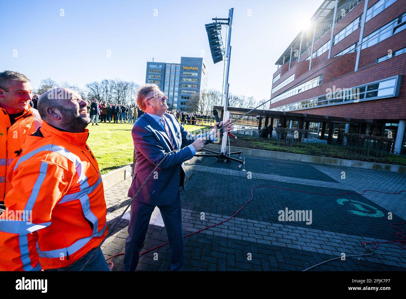 ROSMALEN - Chairman of the board Ton Hillen (ceo) of Heijmans unveils a ...
