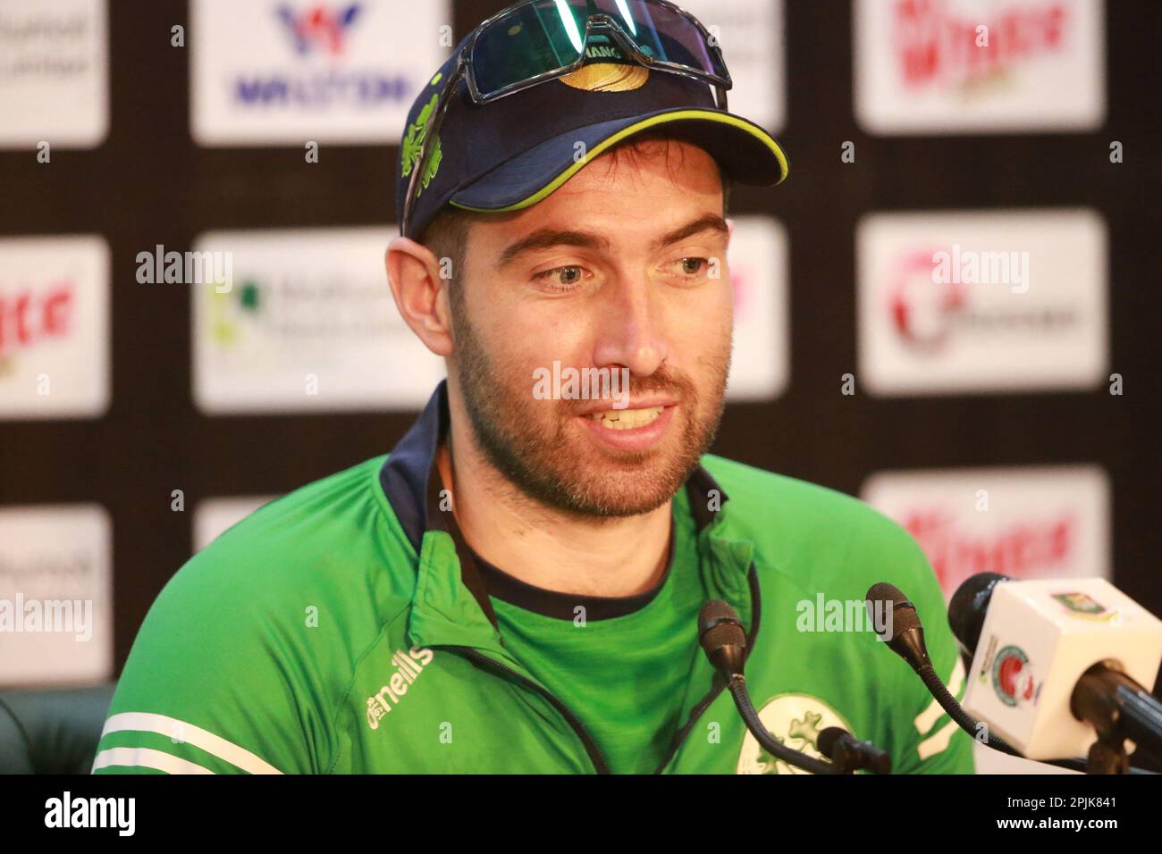 Ireland Test Team Captain Andrew Balbirnie attends pre-match press ...