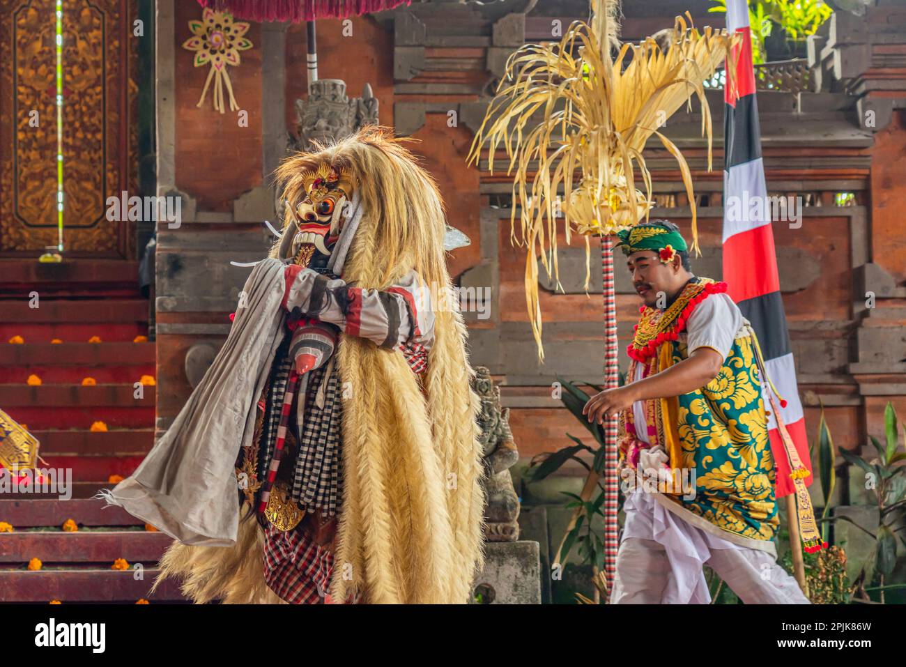Bali, Indonesia, February 14.2023: Barong Dance show, the traditional ...