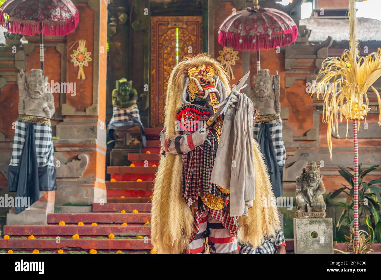 Bali, Indonesia, February 14.2023: Barong Dance show, the traditional ...