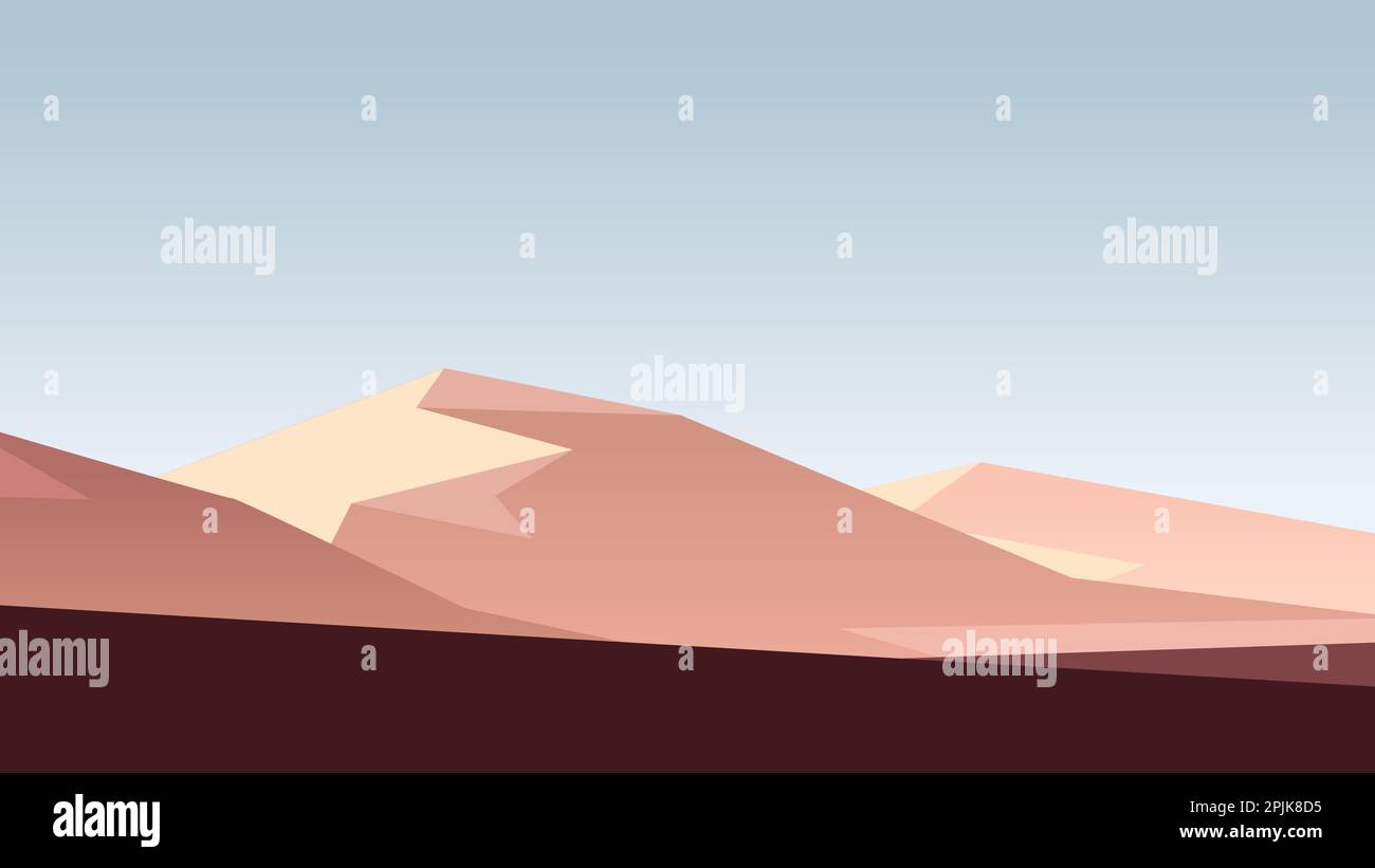 Beautiful arid landscape Stock Vector Images - Alamy