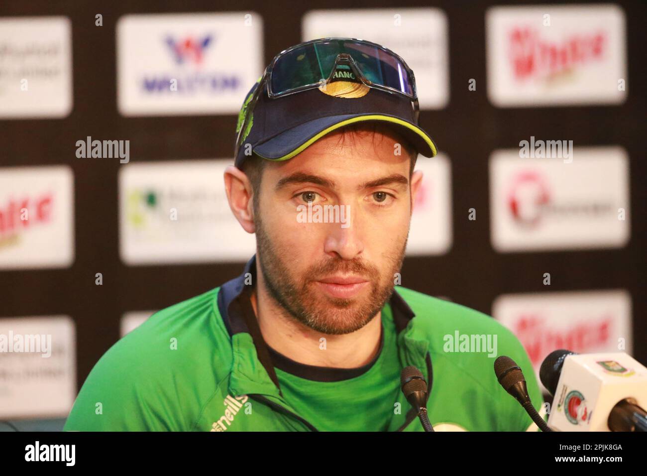 Ireland Test Team Captain Andrew Balbirnie attends pre-match press ...