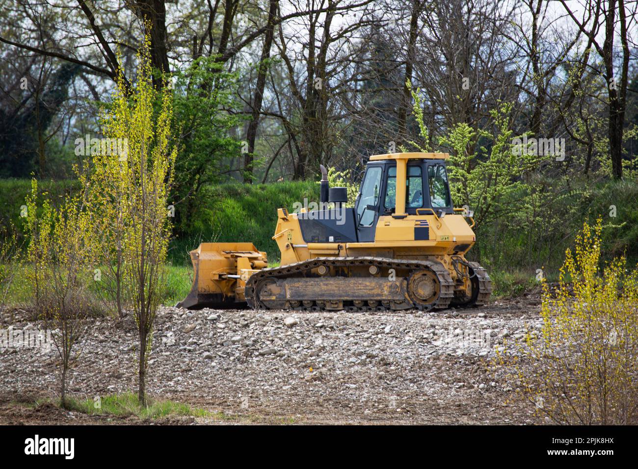 bulldozer at work Stock Photo - Alamy