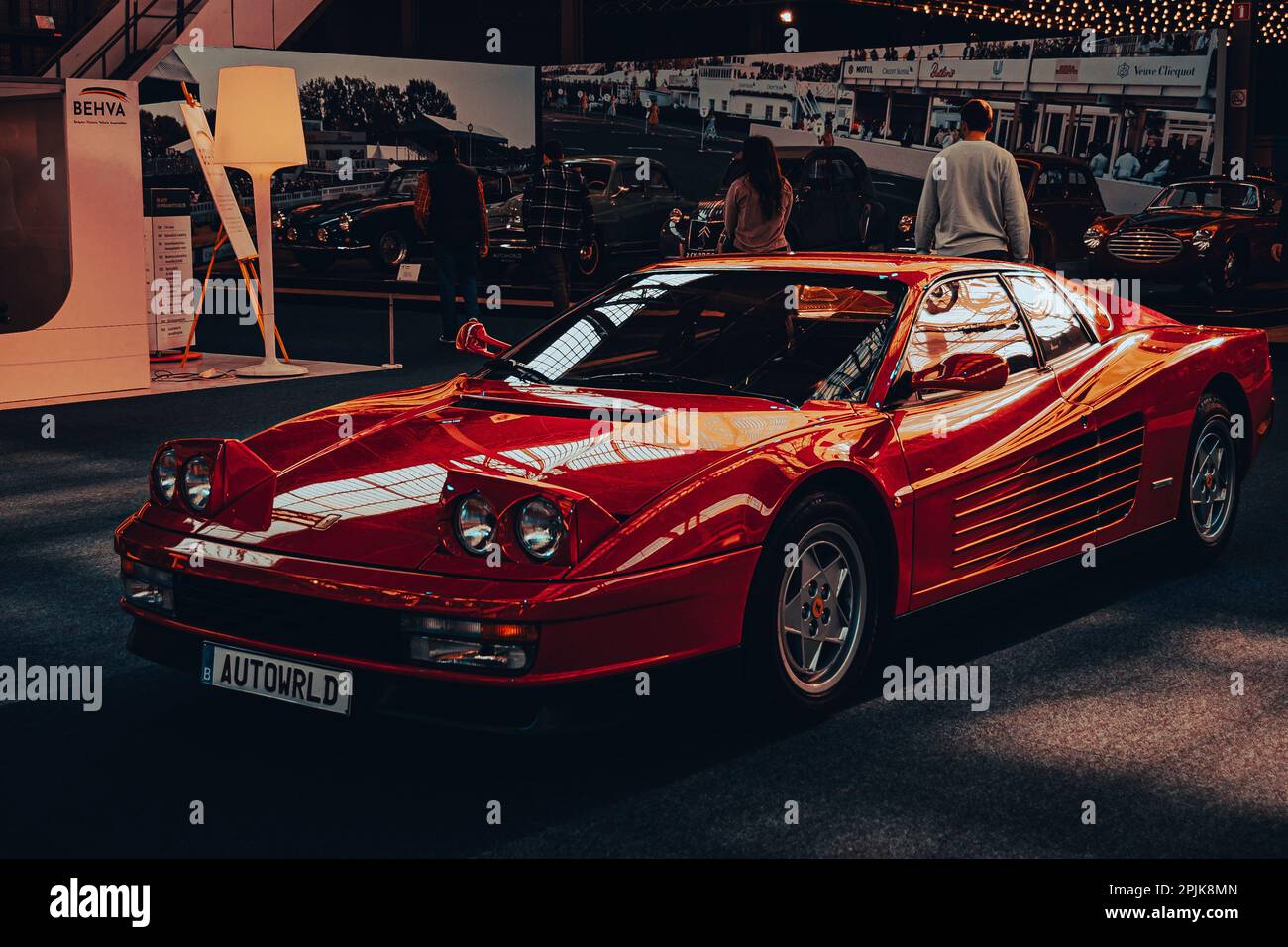 Red ferrari vintage hi-res stock photography and images - Alamy
