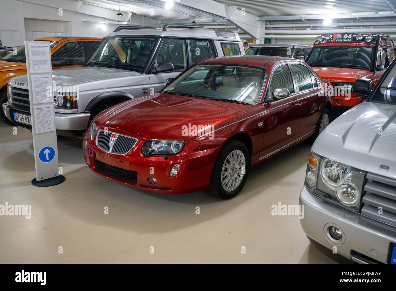 The last Rover, a Rover 75, completed before Rover closed Stock Photo ...