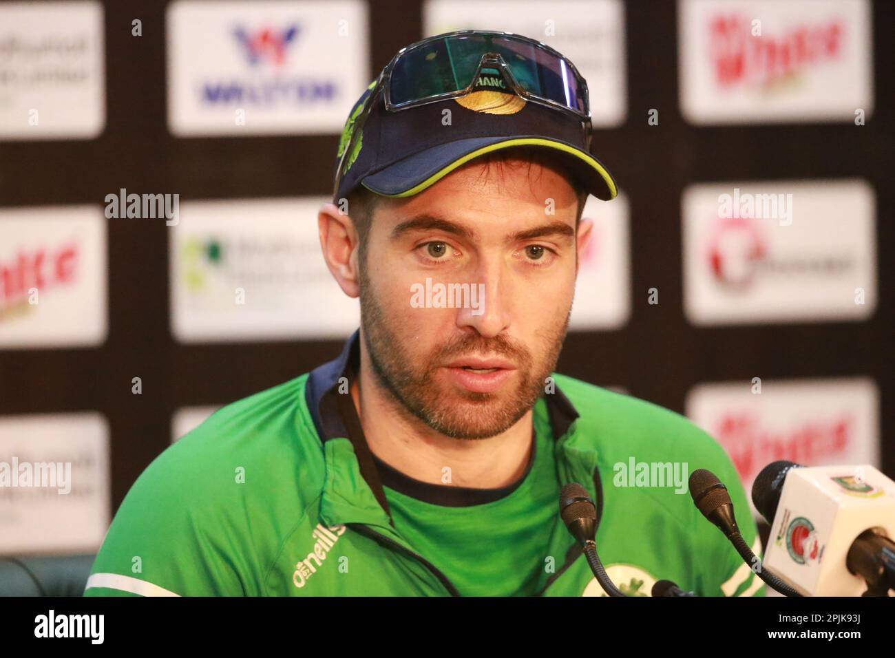 Ireland Test Team Captain Andrew Balbirnie attends pre-match press ...