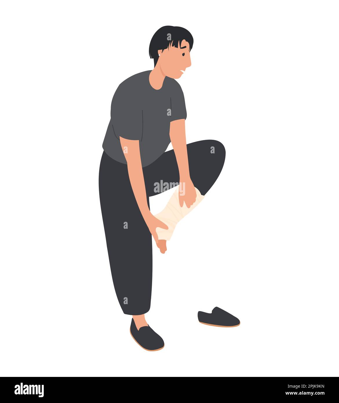 Legs broken bone treatment Stock Vector Images - Alamy