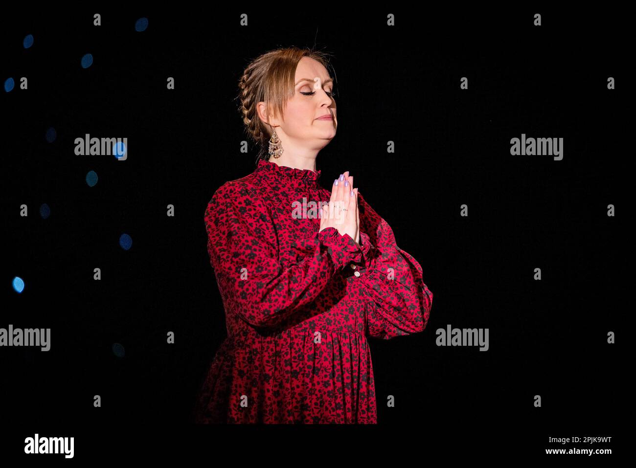 Oldham Coliseum Theatre final show - 31st March 2023. Actress Clara ...