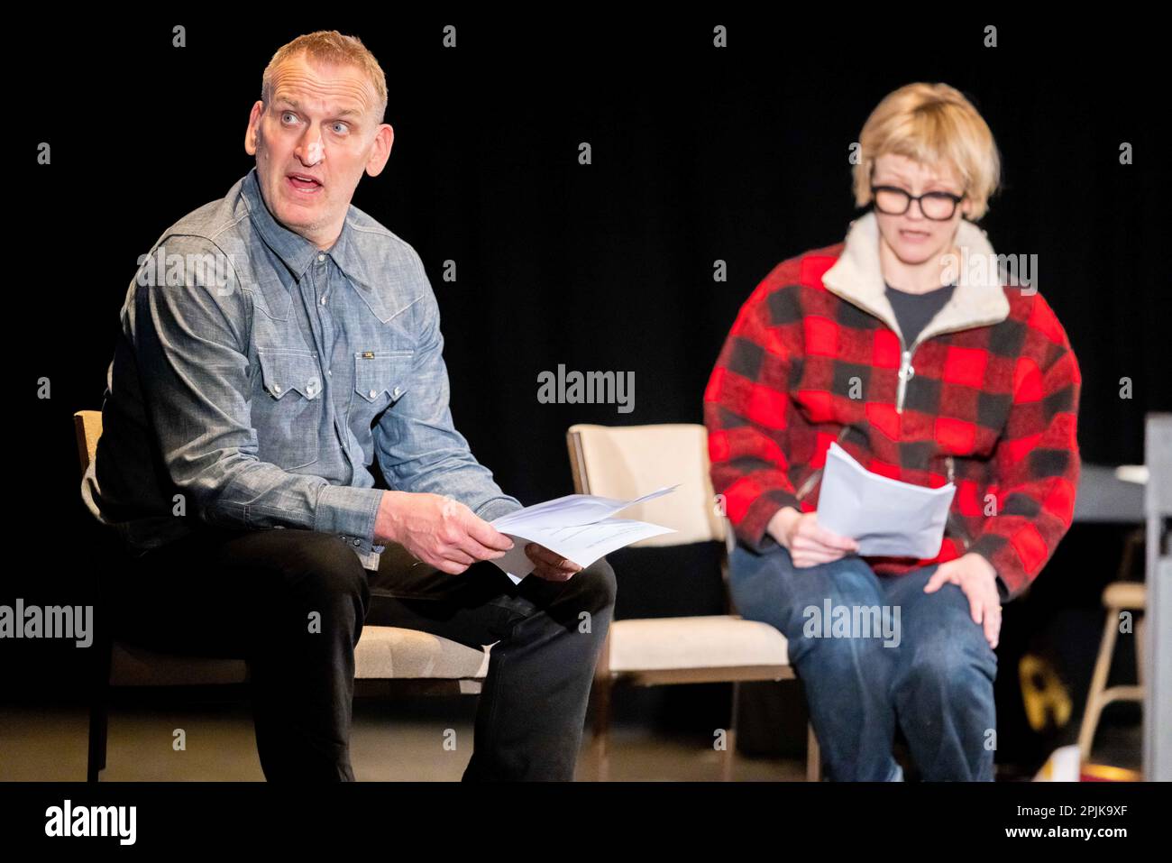 Oldham Coliseum Theatre final show - 31st March 2023. Actors ...